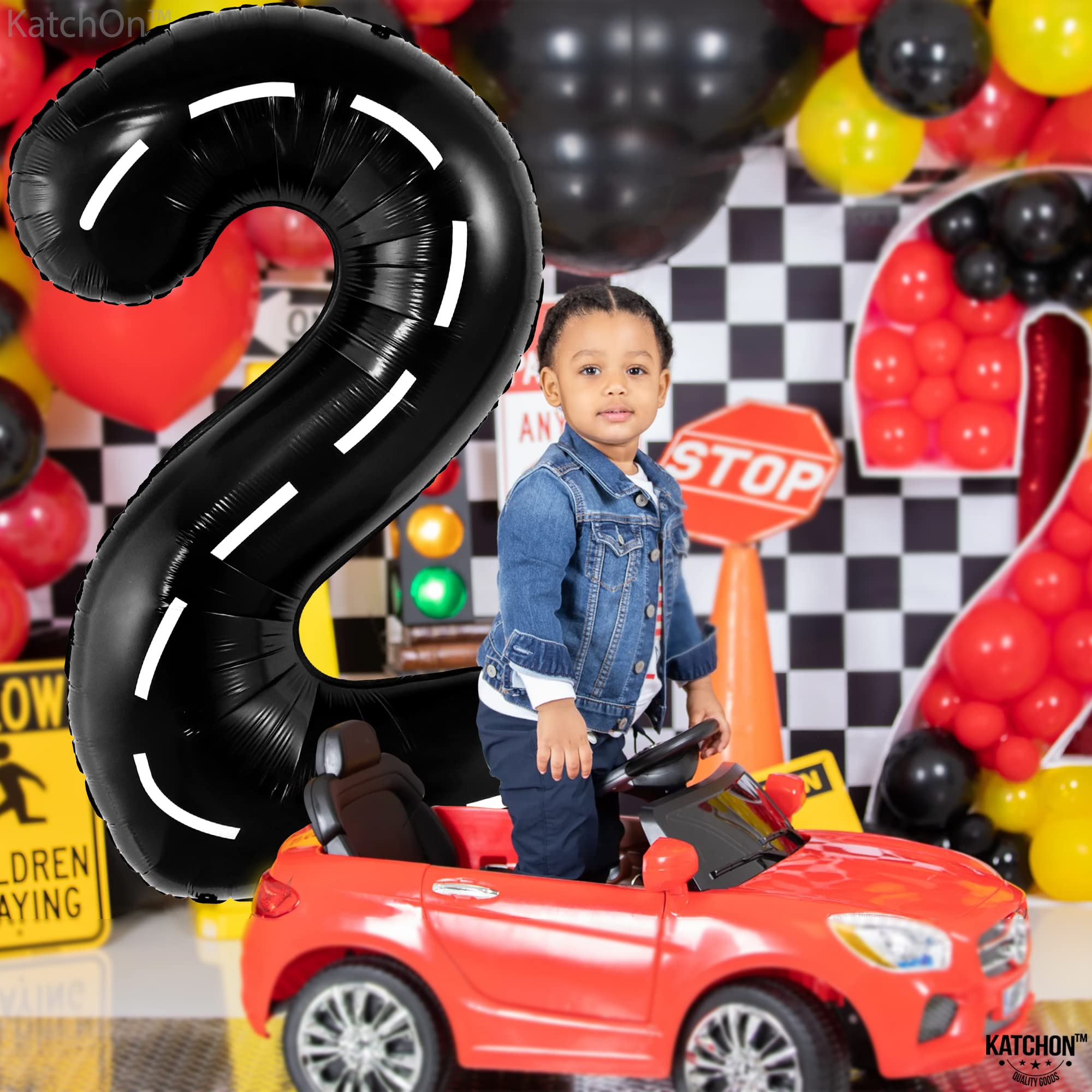 Snapklik.com : Giant Black Number 2 Balloon - 40 Inch Foil Number ...