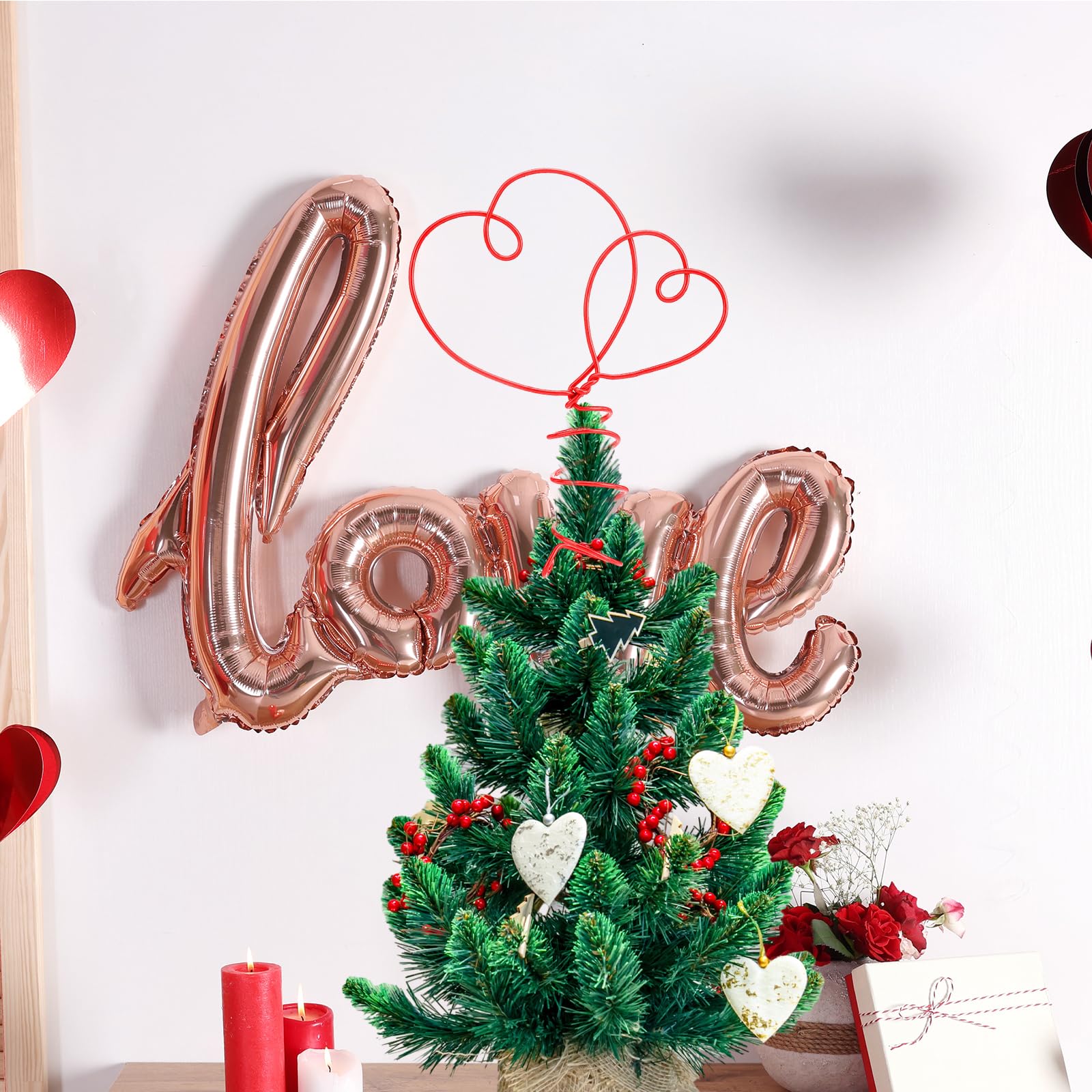 Love Heart Christmas Tree Topper