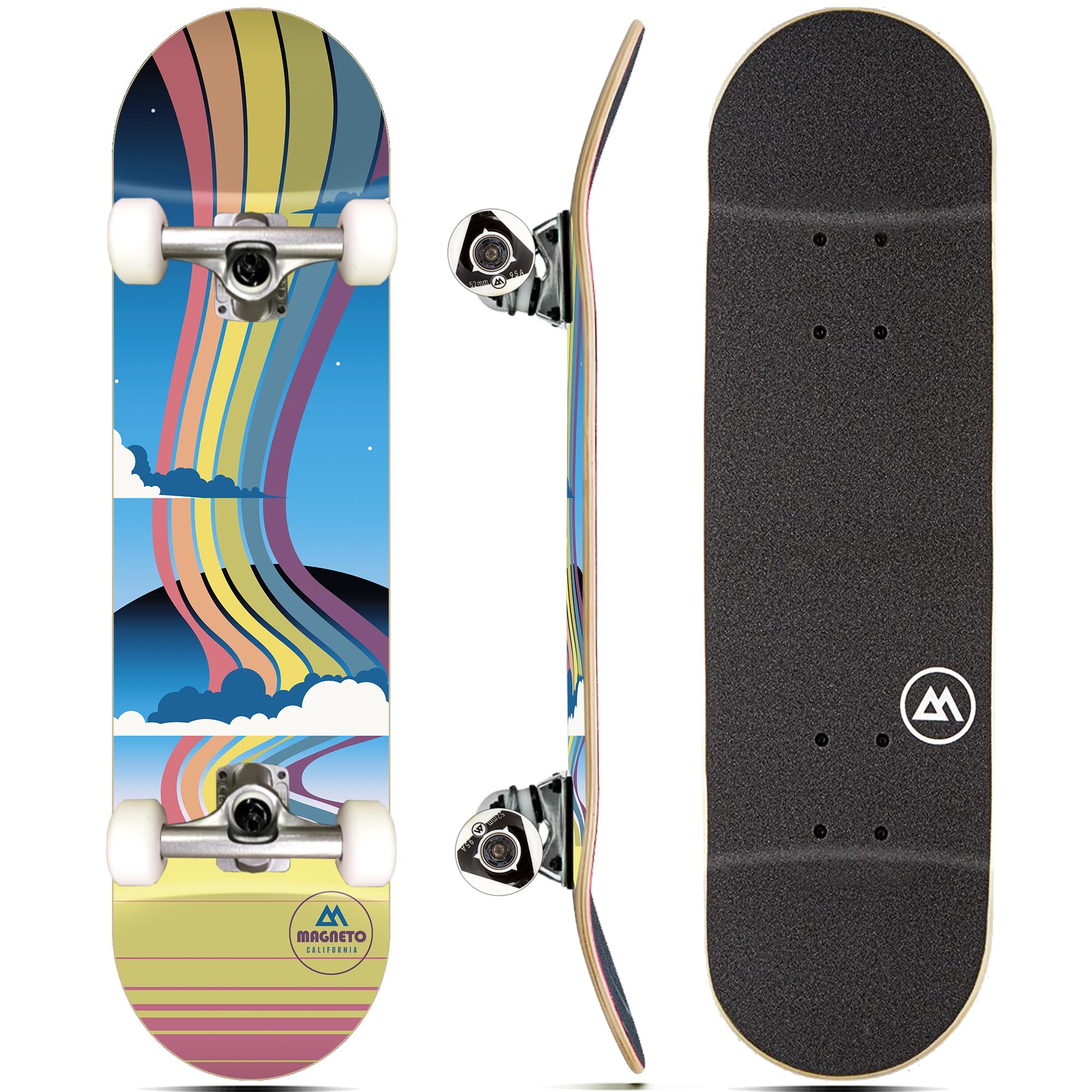 Snapklik.com : Magneto Complete Skateboard Maple Wood ABEC 5 Bearings ...