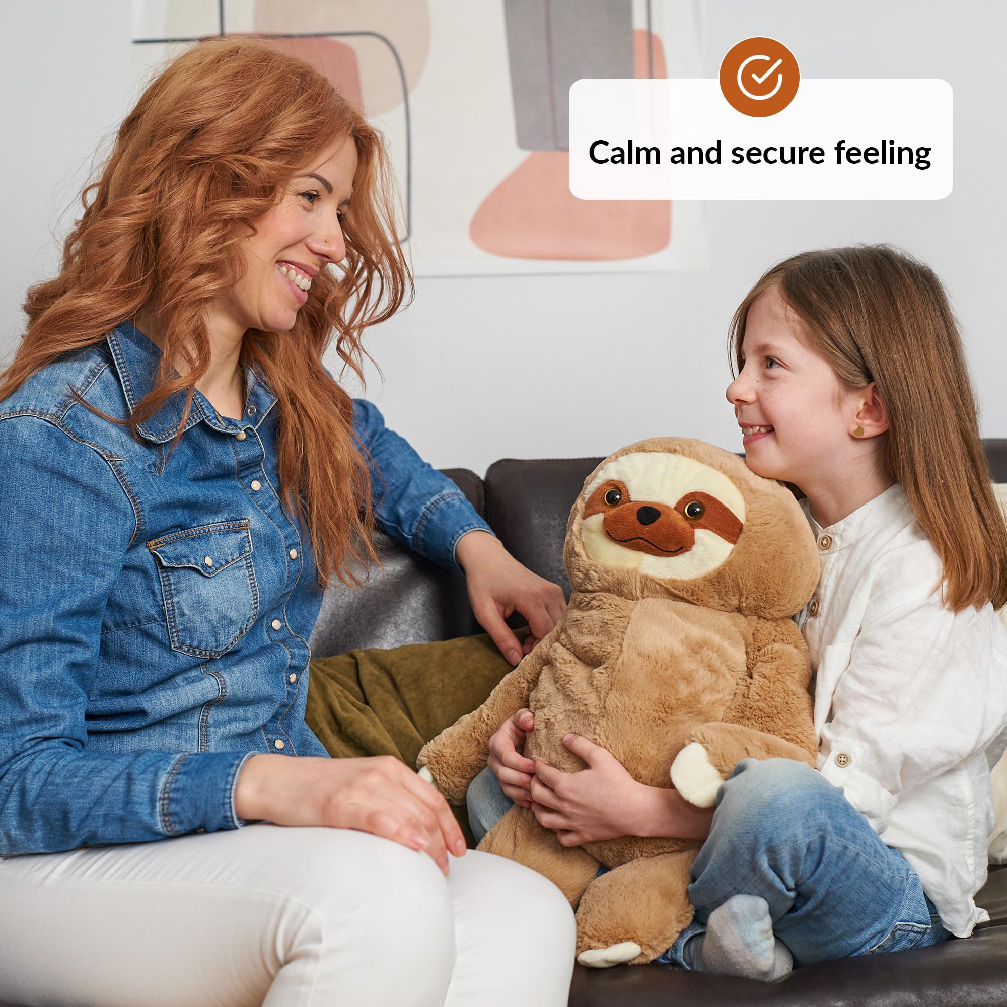 Snapklik.com : ODOXIA Big Weighted Animals For Anxiety 5lb Sloth ...