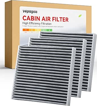 3 Pack CP285 CF10285 Cabin Air Filter includes Activated Carbon for ...