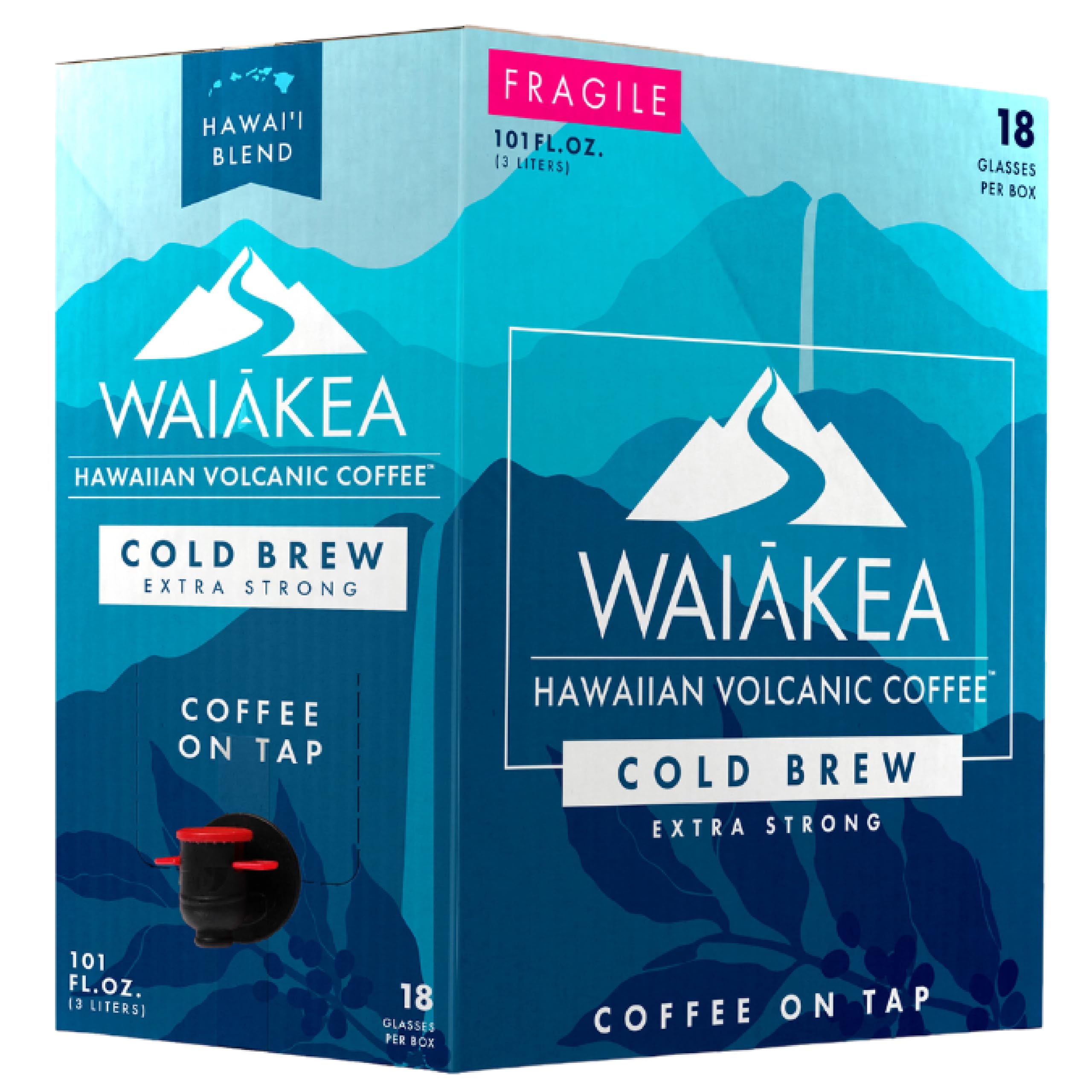 Amazon.com: Waiākea - Hawaiian Volcanic Coffee - Medium Roast Cold Brew ...