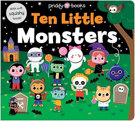 Amazon | Ten Little Monsters (Little Squishies) | Books, Priddy | Halloween