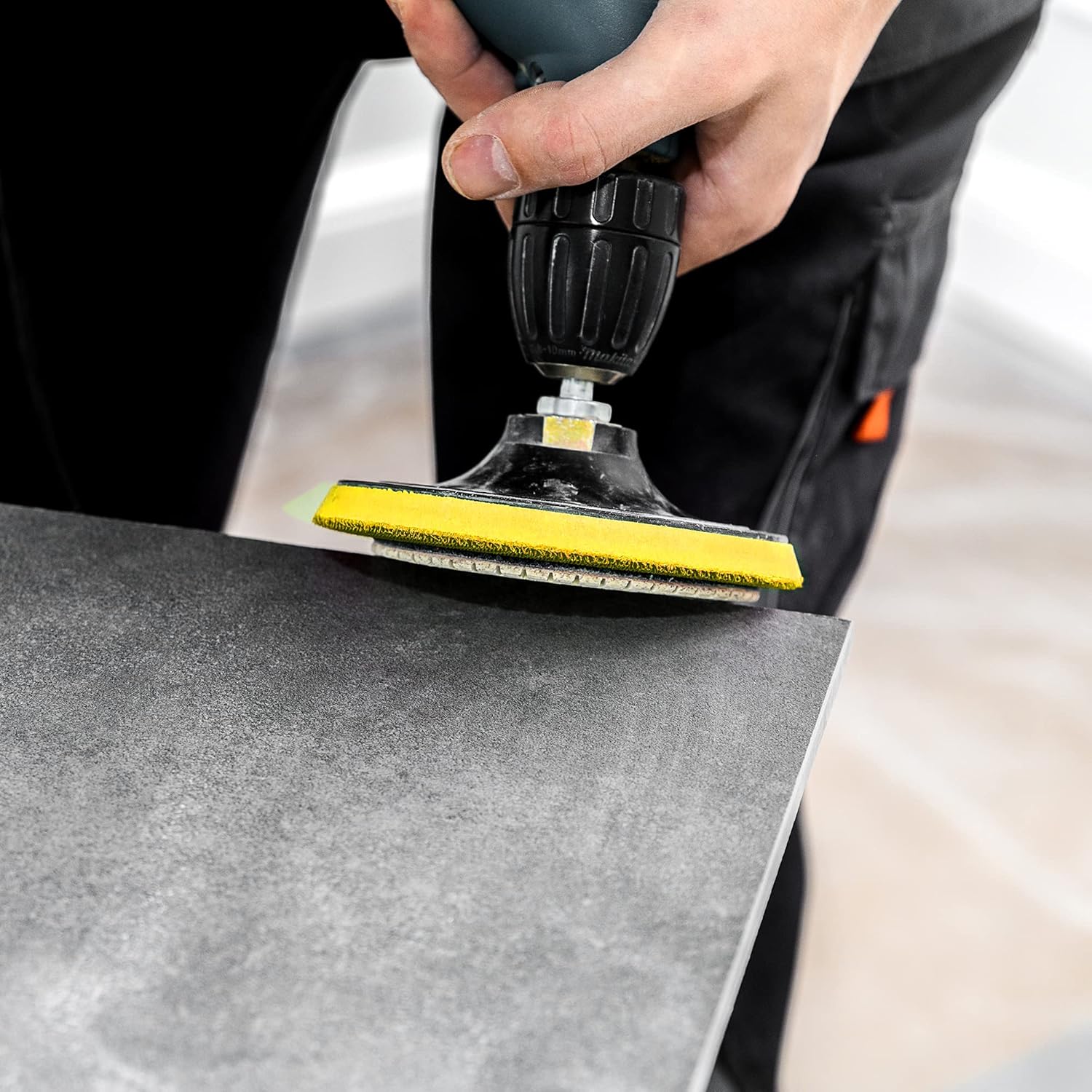 sourcing map Sanding Marble Granite Stone 4-inch Diamond Dry Polishing ...
