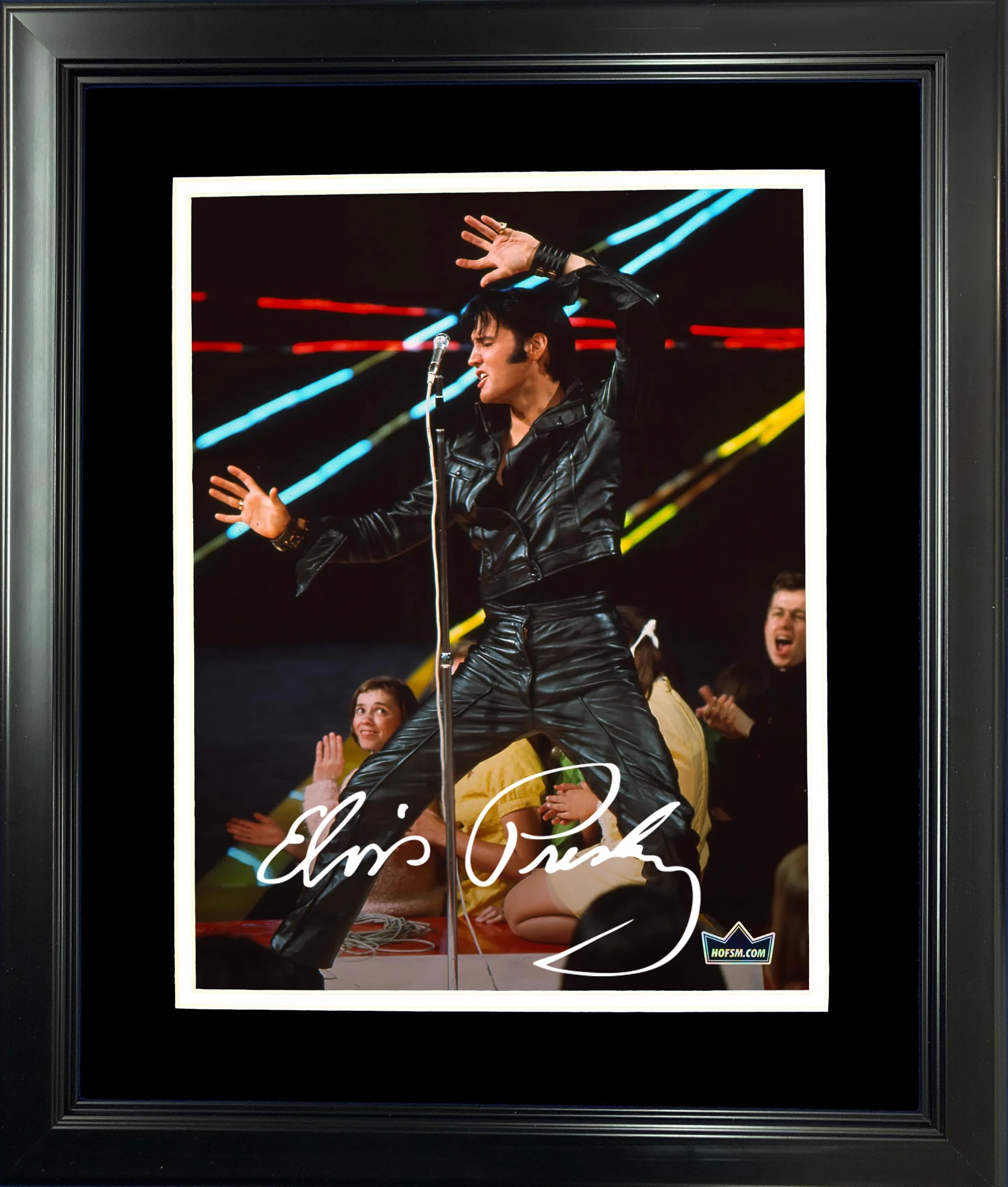Amazon.com: Framed Elvis Presley Facsimile Laser Engraved Signature ...