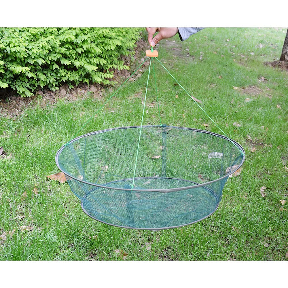 Snapklik.com : NA Portable Folded Fishing Net Hand Casting Cage Minnow ...