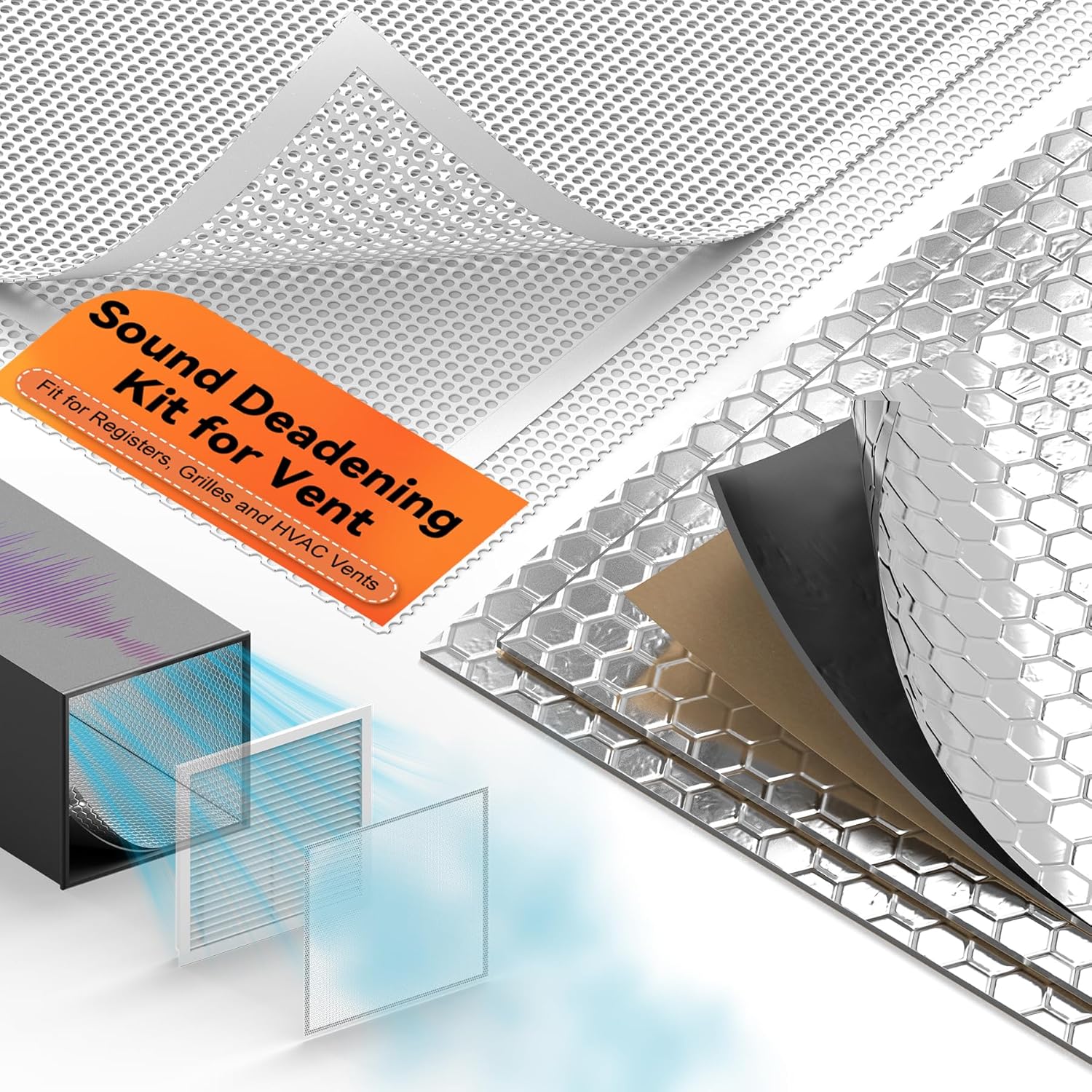 Amazon.com: GCGOODS Sound Deadening Mat & Air Vent Mesh Cover, Sound ...