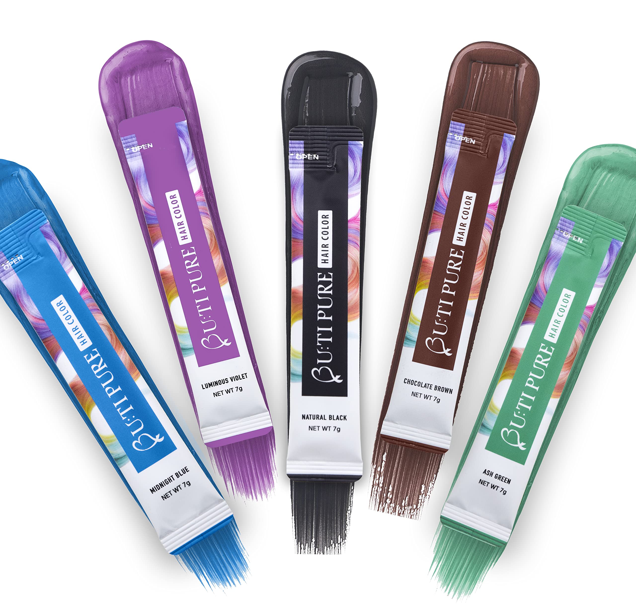 Butipure One Day Hair Color Trial Pack (Full Color Kit Pack of 5 ...