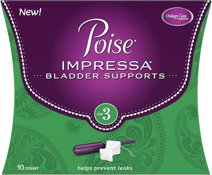Amazon.com: Poise Impressa Incontinence Bladder Supports Size 3, 10 ...