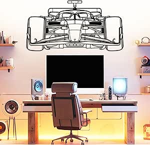 Amazon.com: DecoSoul Formula 1 Metal Wall Art, F1 Race Car Metal ...