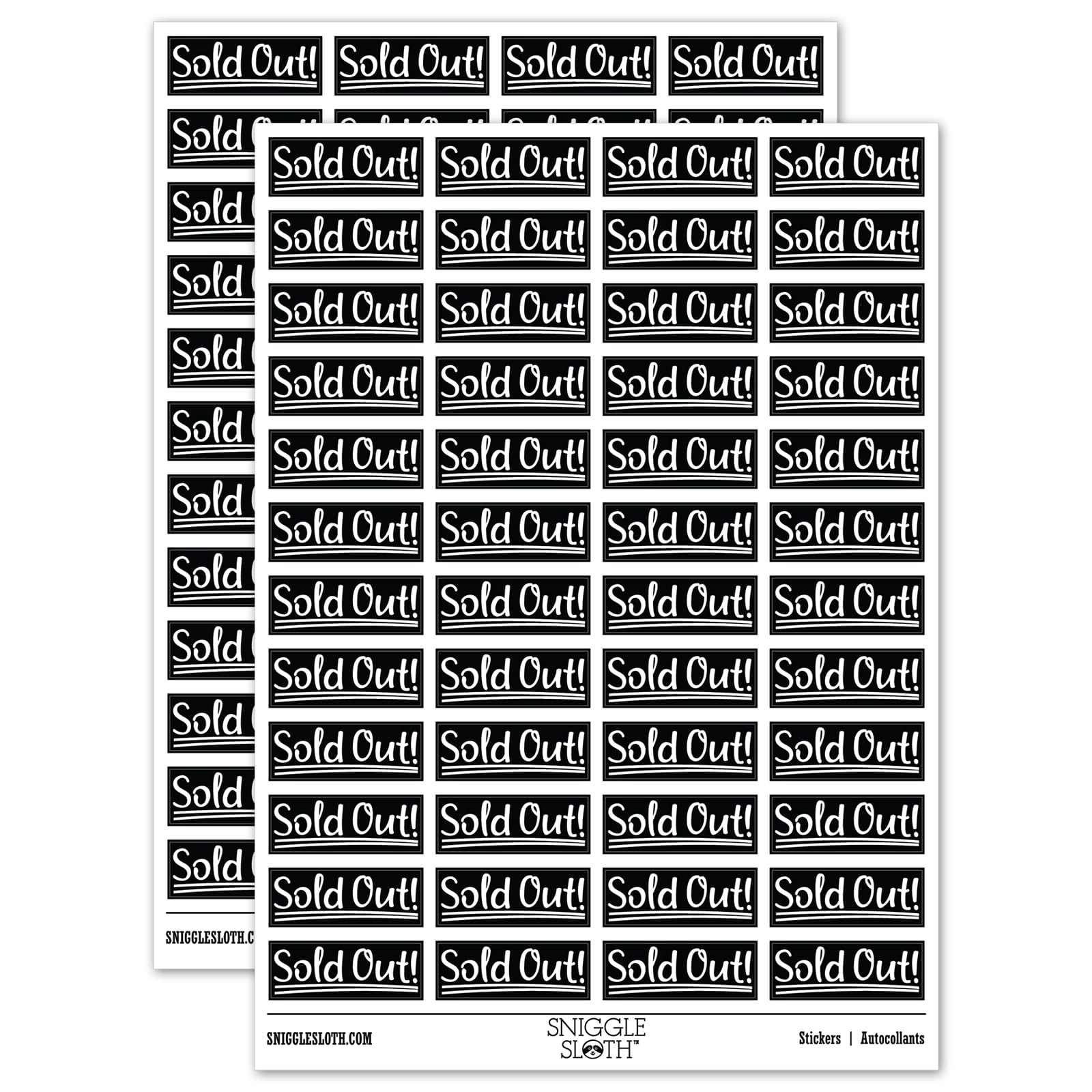 Amazon.com: Sold Out Double Underline Sticker Pack - Gloss Finish ...