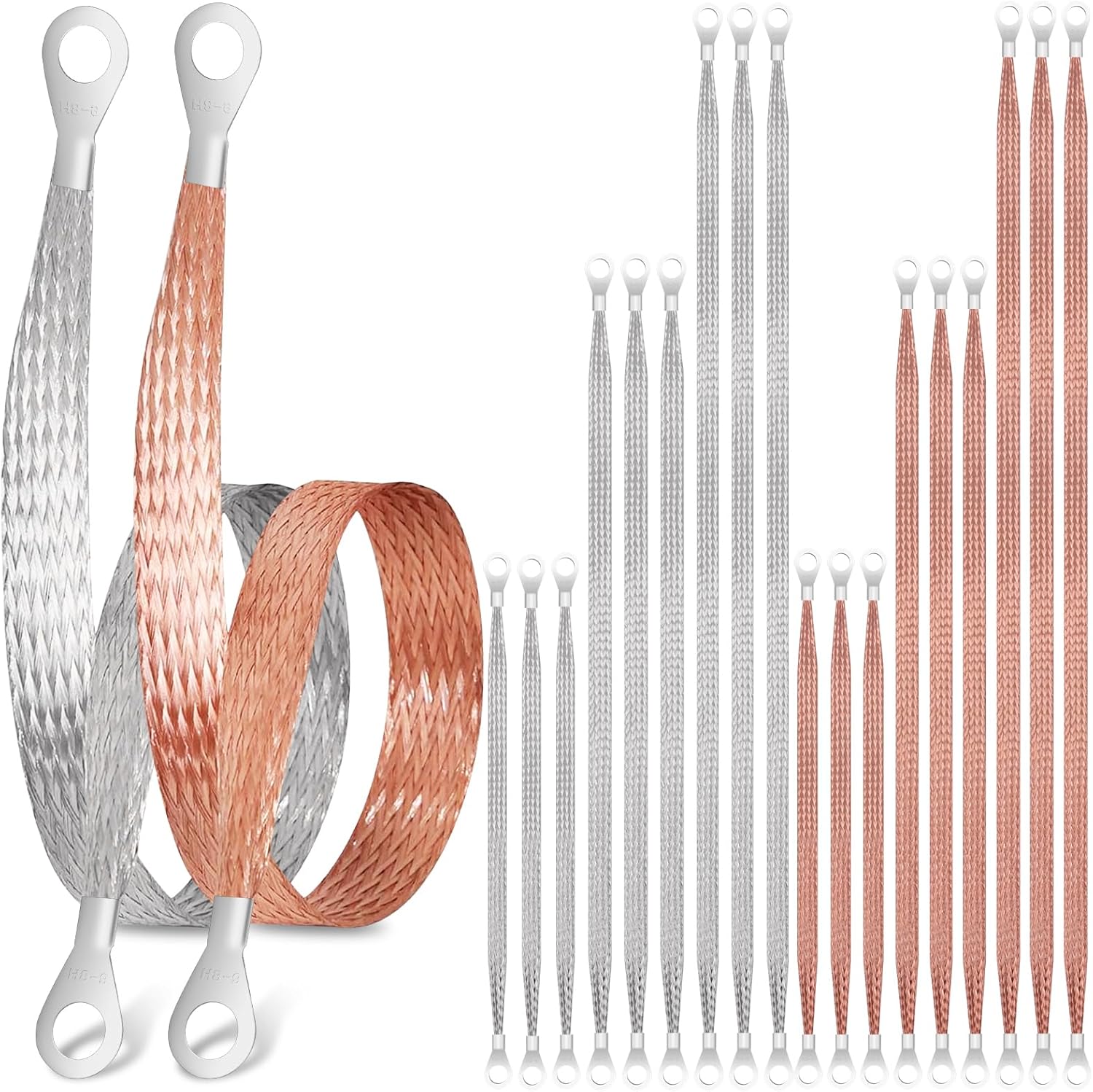 Amazon.com: 18 Pcs Ground Straps Automotive, 10/15/20 Inch Universal ...