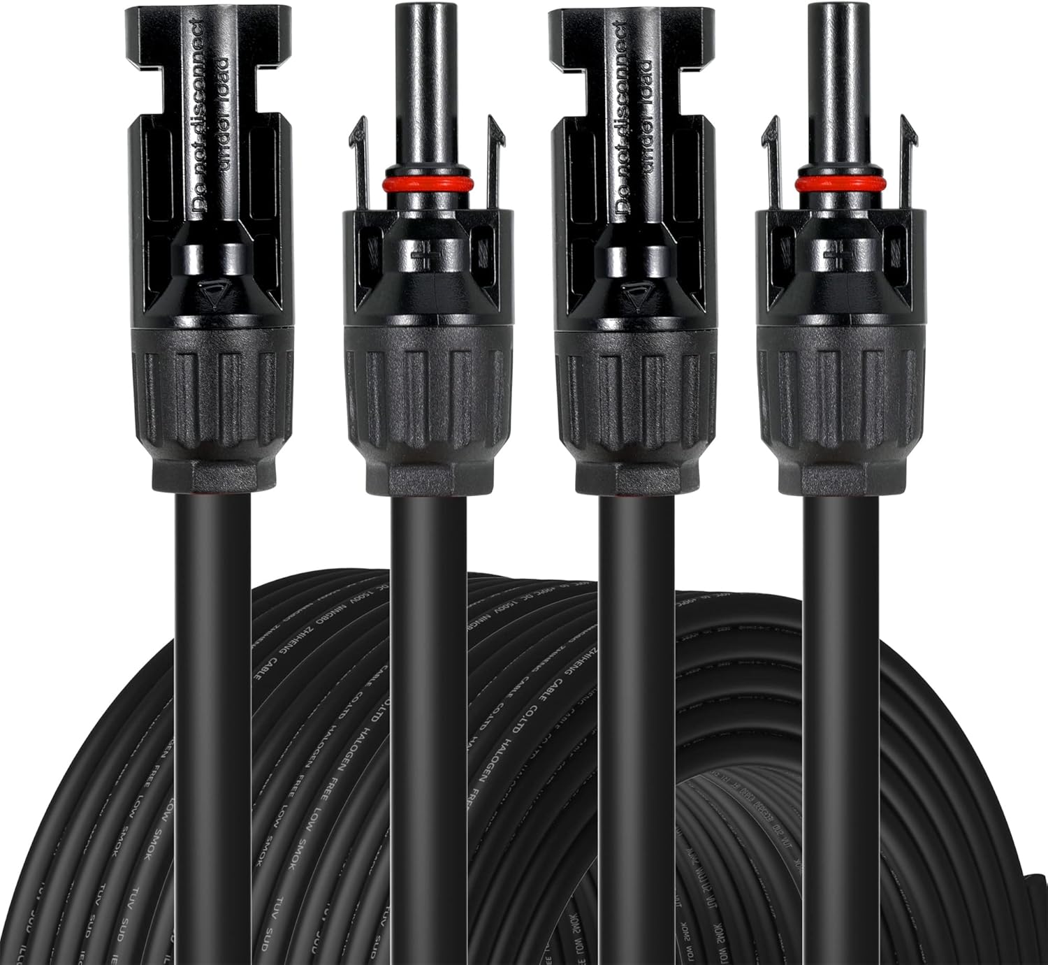 10AWG Solar Extension Cable, 10 Gauge Wire, 100 Feet Solar Connectors ...