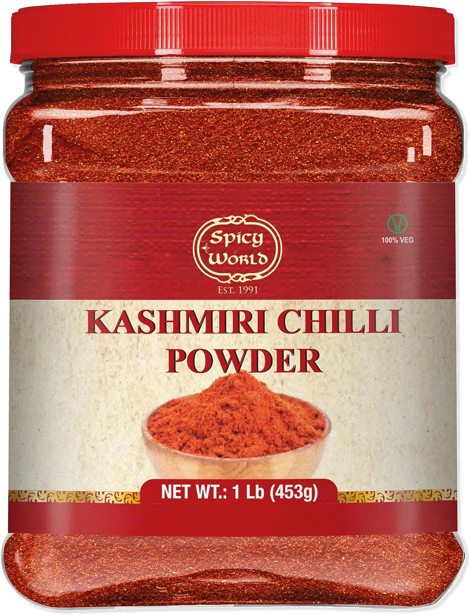 Amazon.com : Spicy World Kashmiri Chilli Powder (Chili) 1 Pound Bulk ...