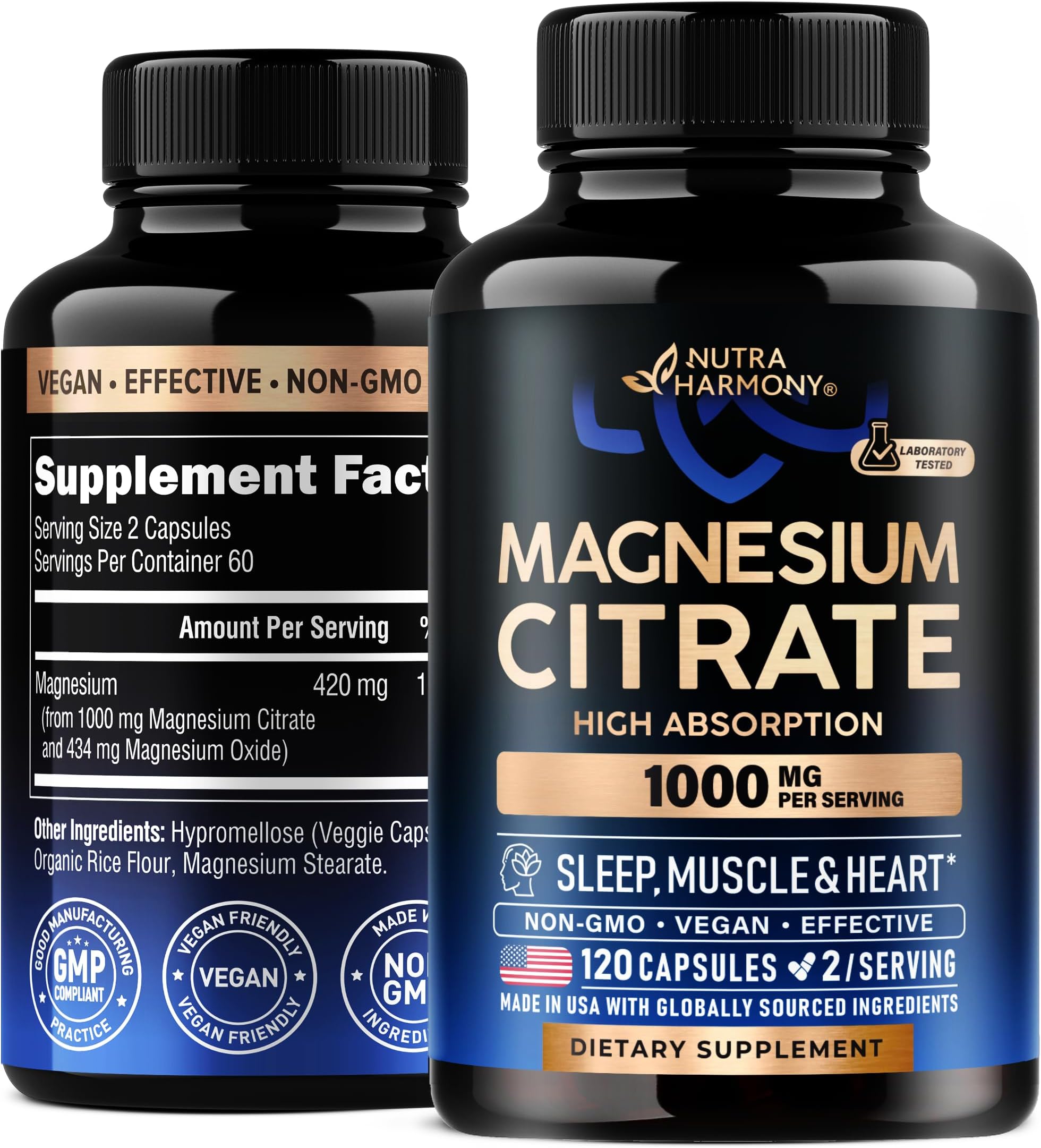 Amazon.com: Magnesium Citrate Extra Strength 1000 mg - High Absorption ...