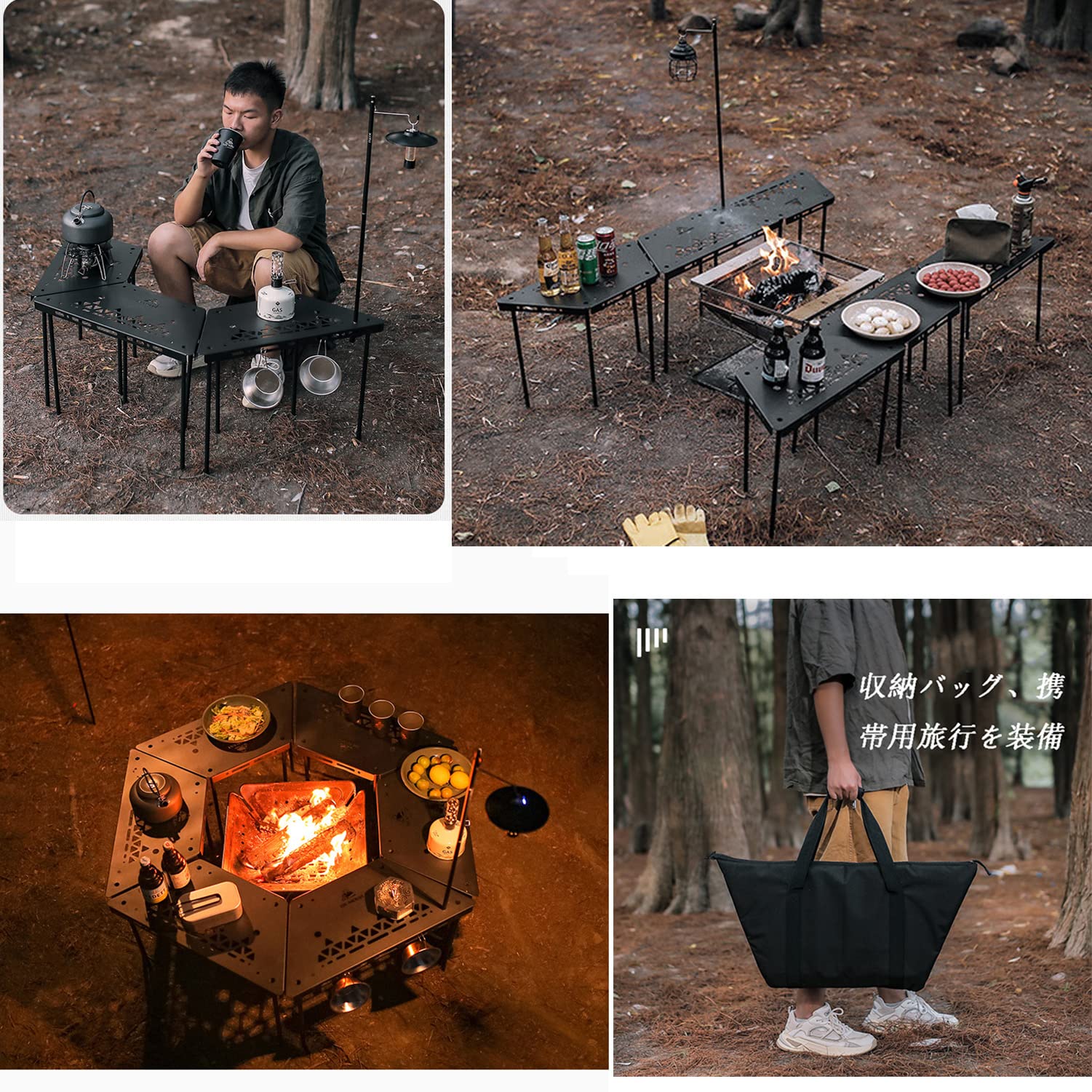 Amazon.co.jp: キャンプ テーブル アウトドア テーブル バーベキュー