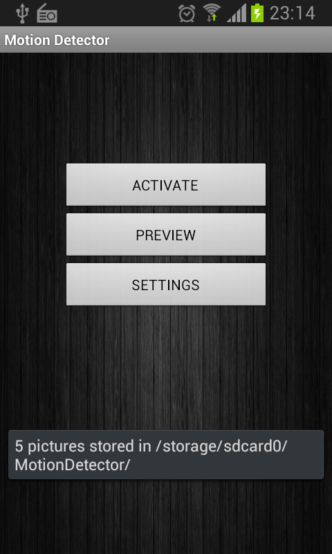 Motion Detector - App on the Amazon Appstore