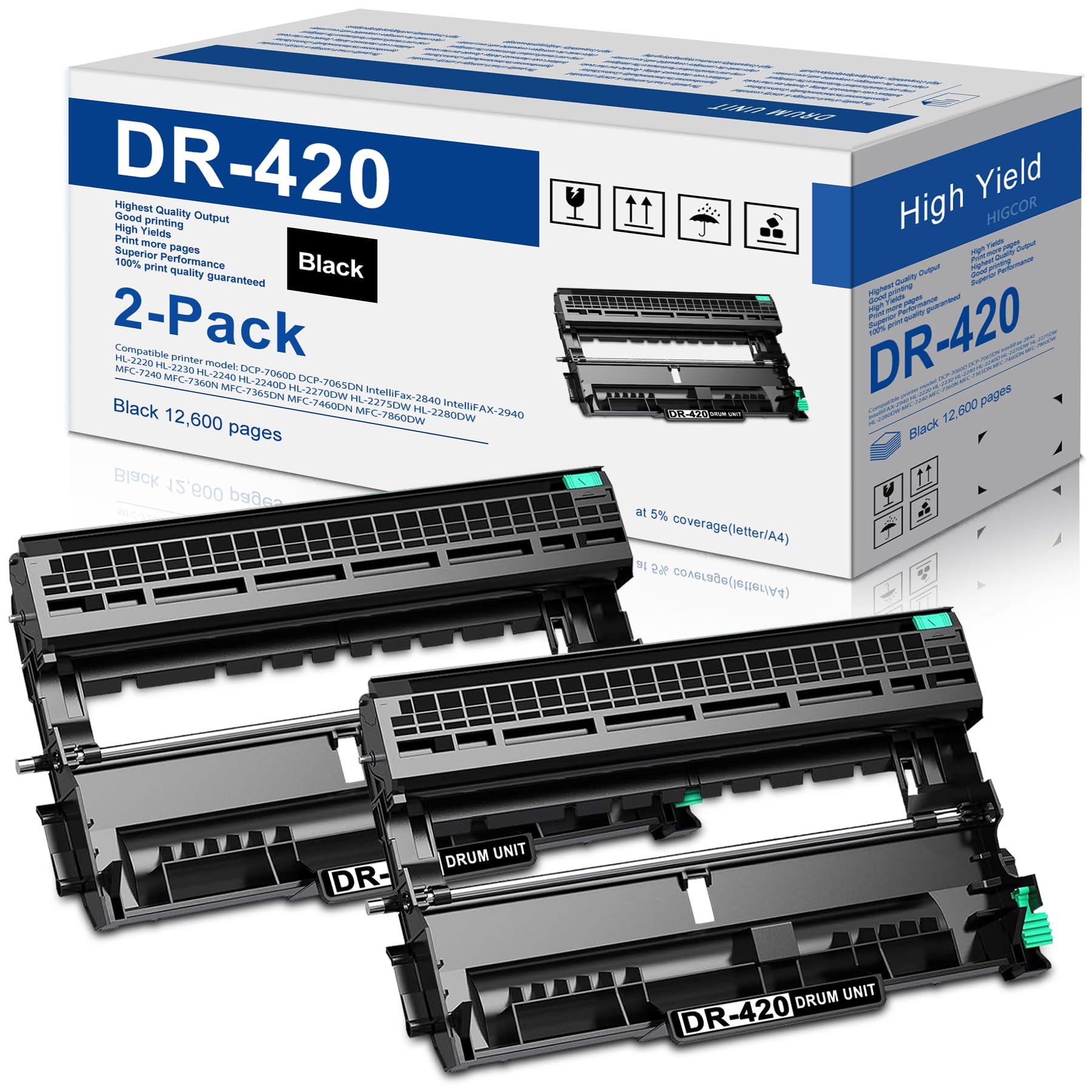 Amazon.com: DR420 Drum Unit (Not Toner) Replacement for Brother DR 420 ...