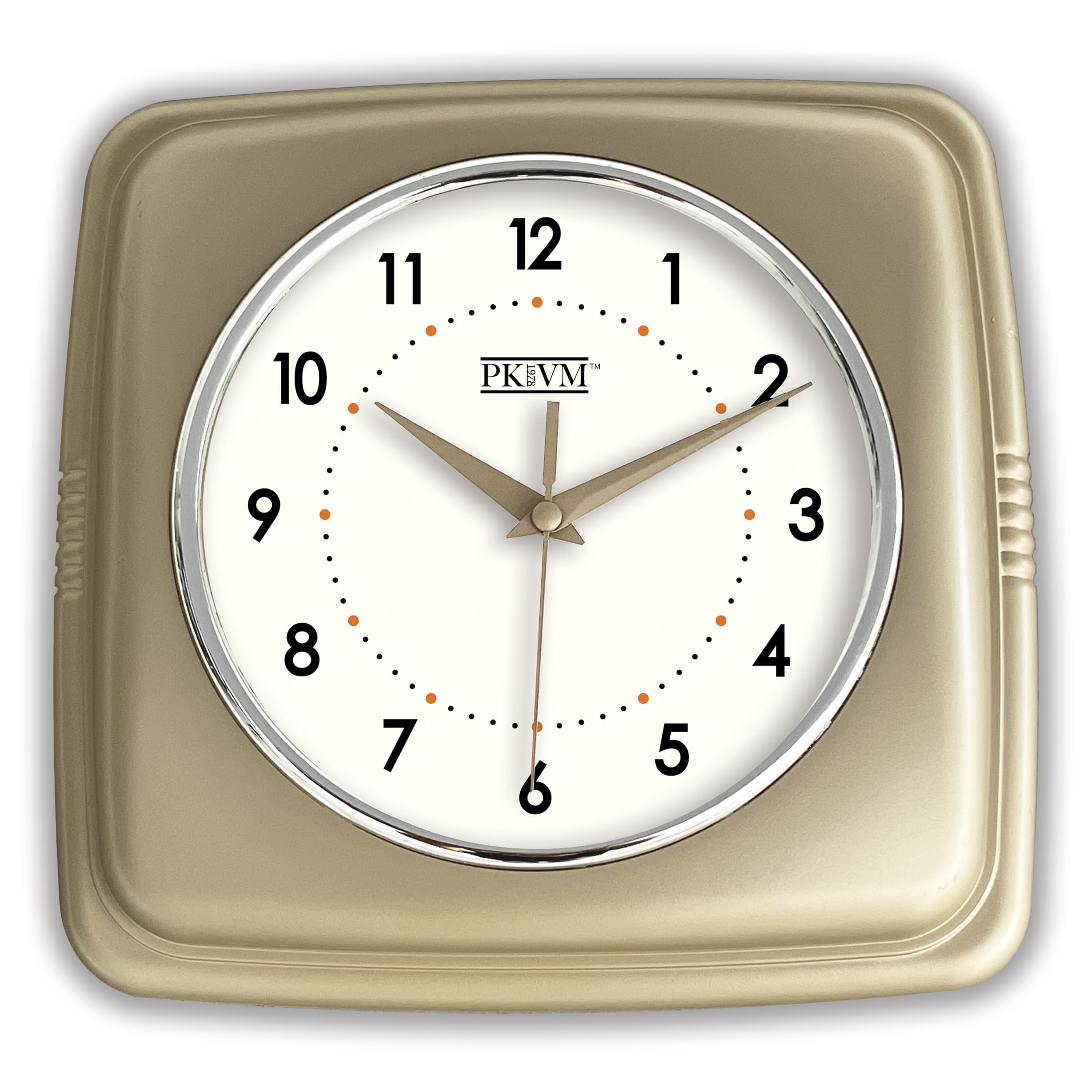 Amazon.com: PKVM 1978 9 inch Retro Color Indoor Wall Clock, Battery ...