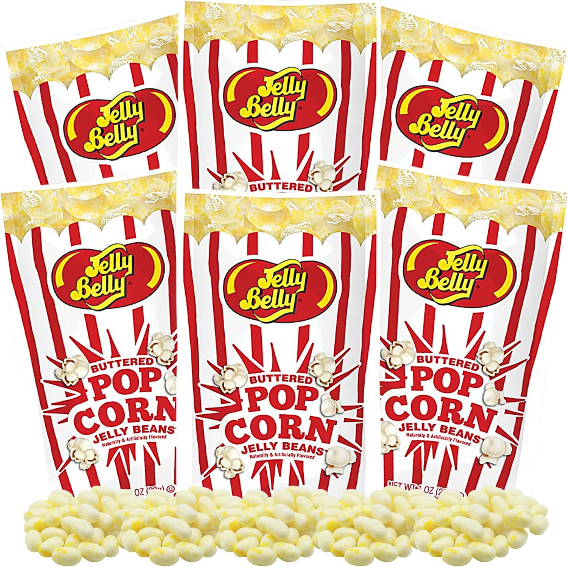 Amazon.com : Buttered Popcorn Jelly Beans Individually Wrapped, Movie ...