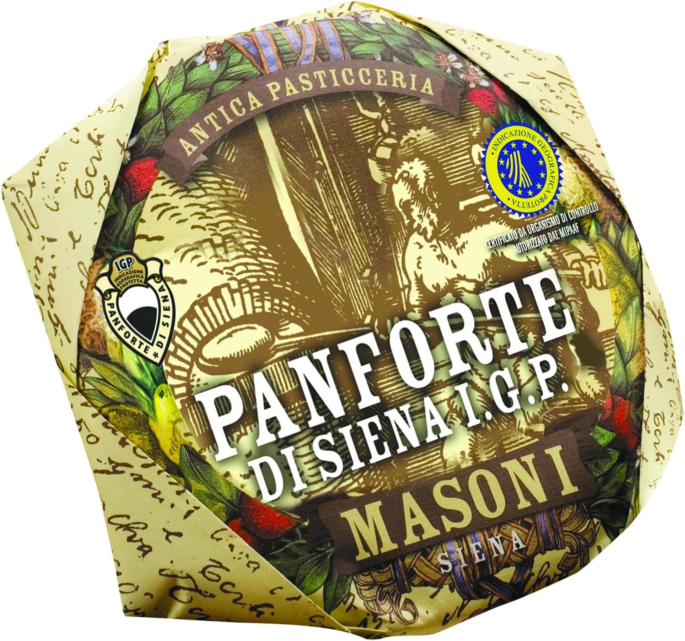Masoni Panforte Di Siena Igp, 250g : Amazon.it: Alimentari e cura della ...