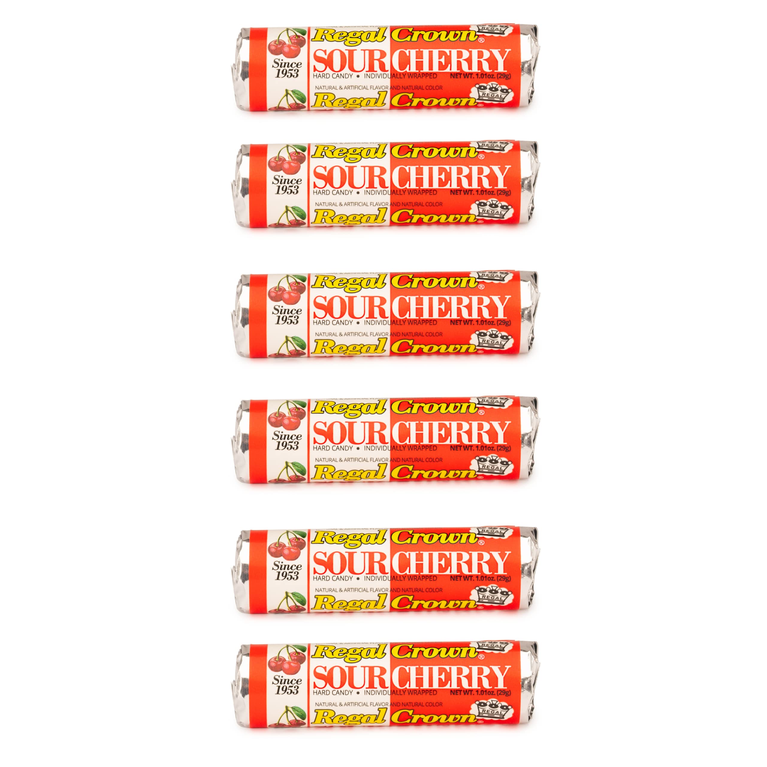 Amazon.com : Regal Crown Sour Cherry Candy Rolls | 6 Rolls ...