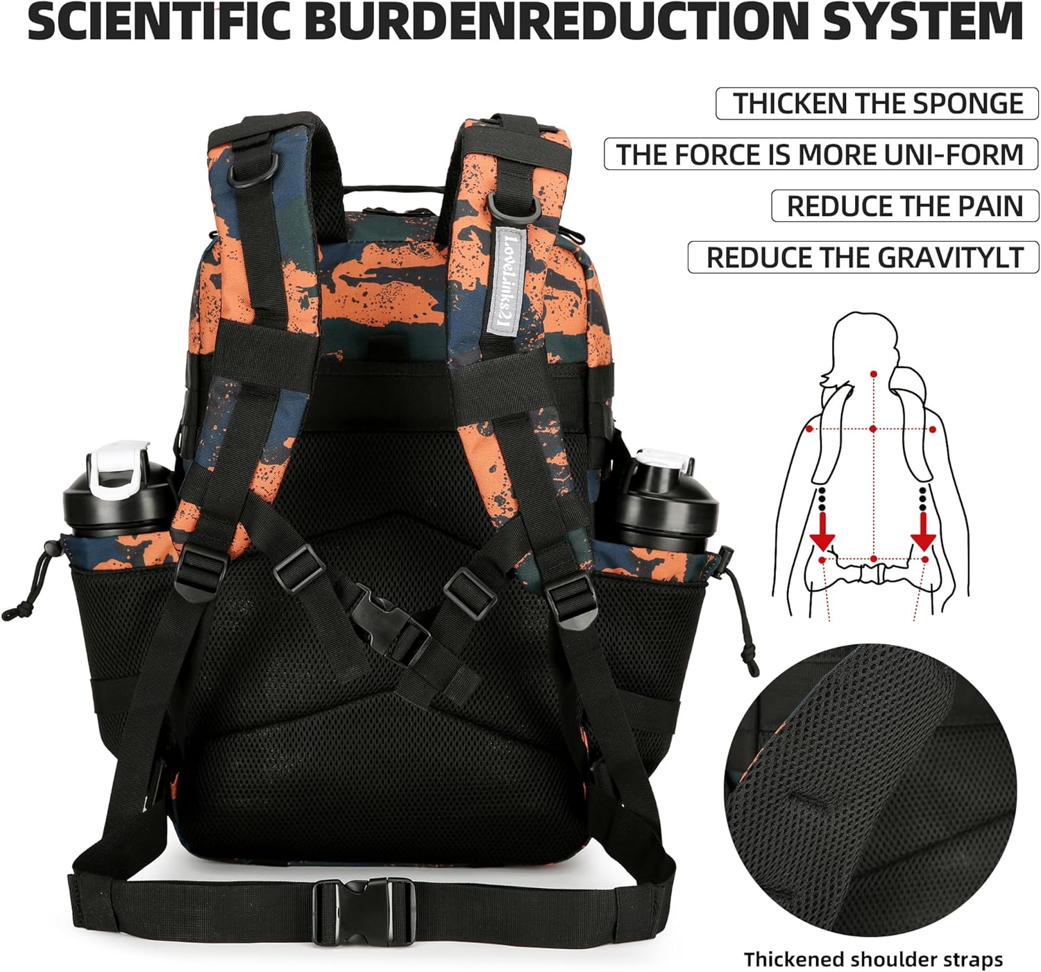 Military 45L Tactical Assault Backpack 3 day assault pack with Molle ...