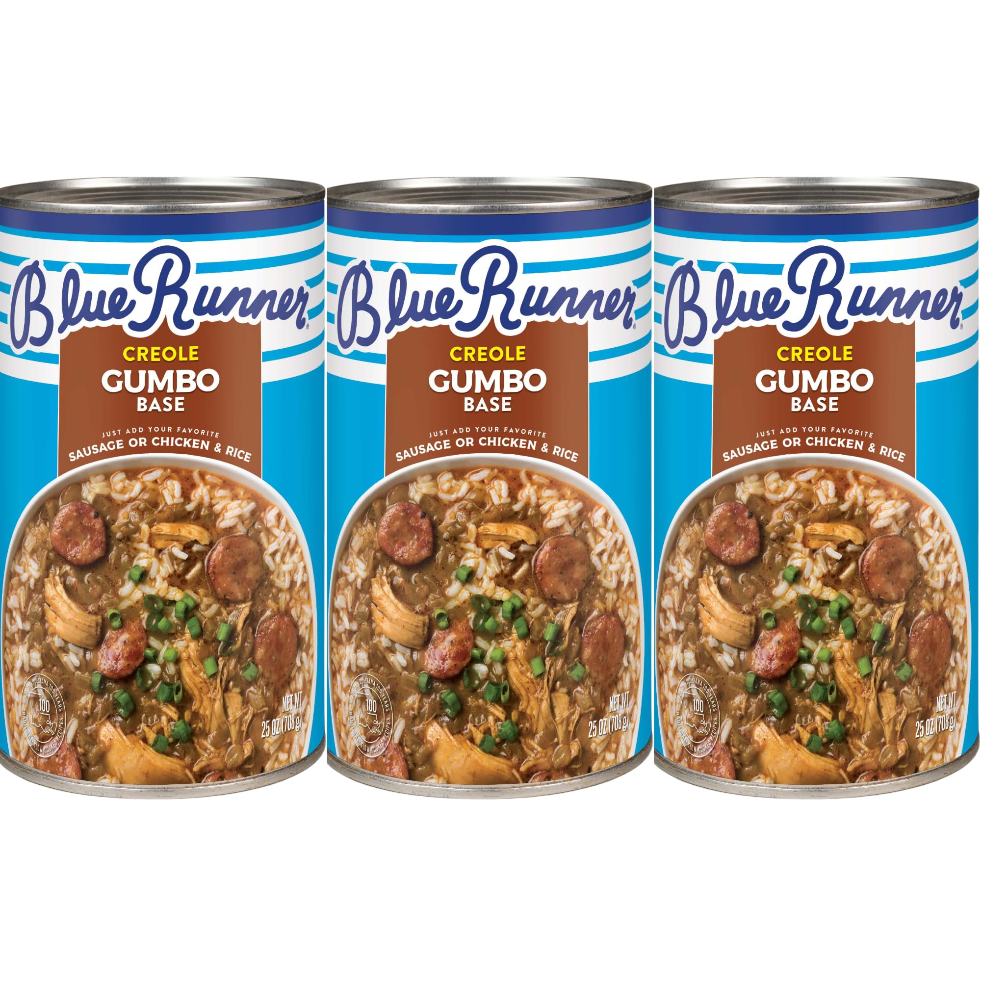 Amazon.com : Blue Runner Gumbo Creole Base (Pack of 3) Traditional ...