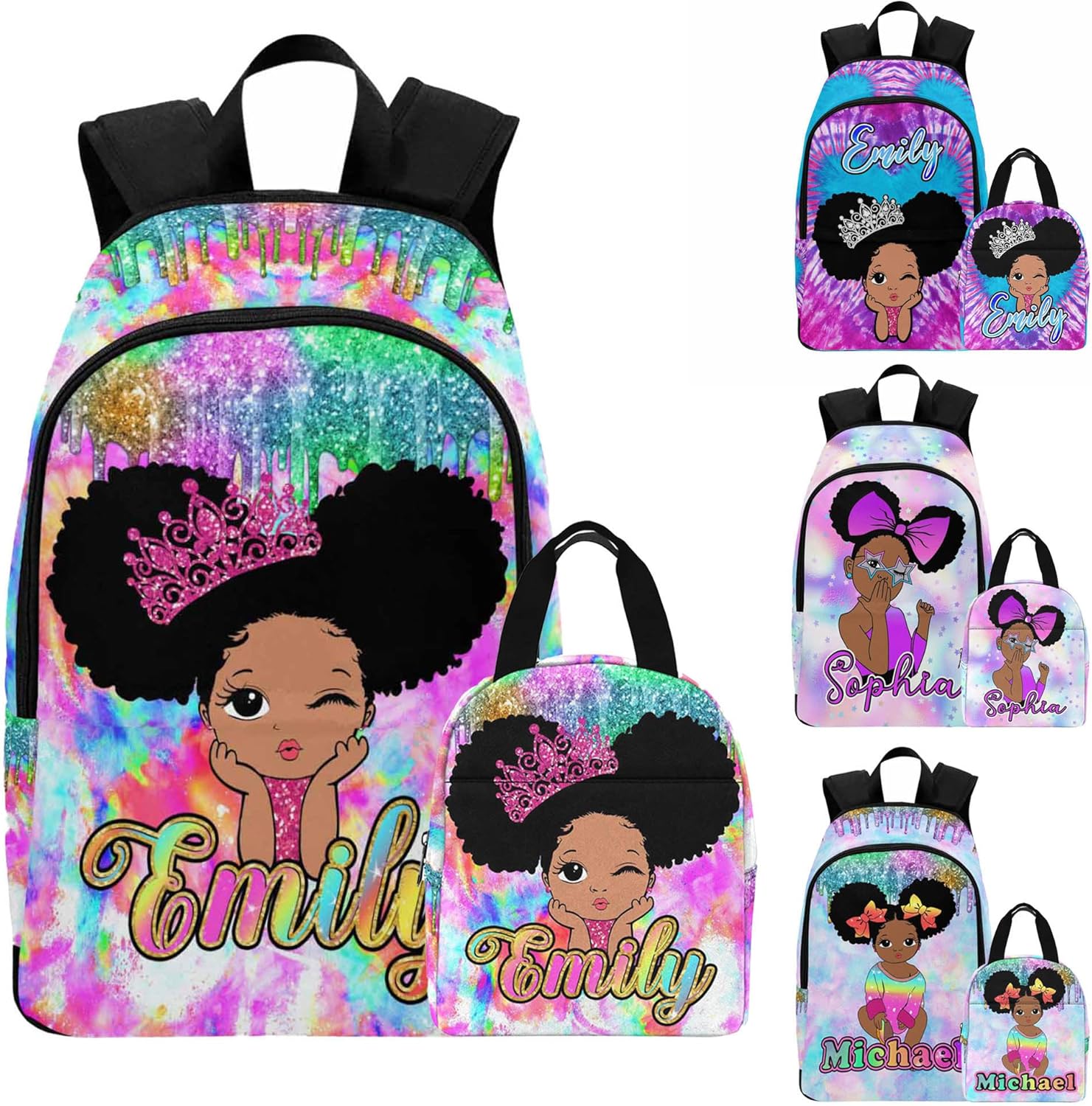 Amazon.com | M YESCUSTOM Custom School Backpack for Girls Kids ...