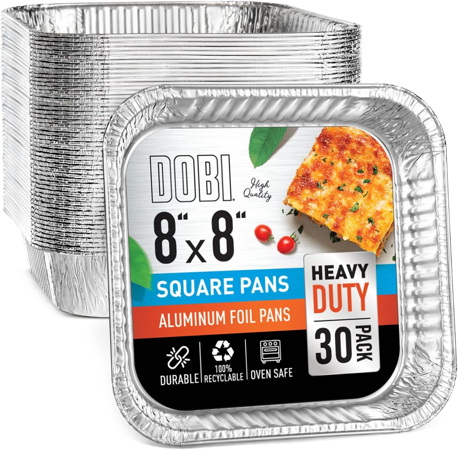 Amazon.com: WANBAO 50 Pcs Disposable Aluminum Tin Foil Baking Pans ...