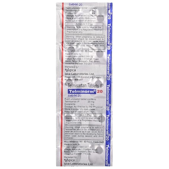 Telminorm-20 - Strip of 10 Tablets : Amazon.in: Health & Personal Care