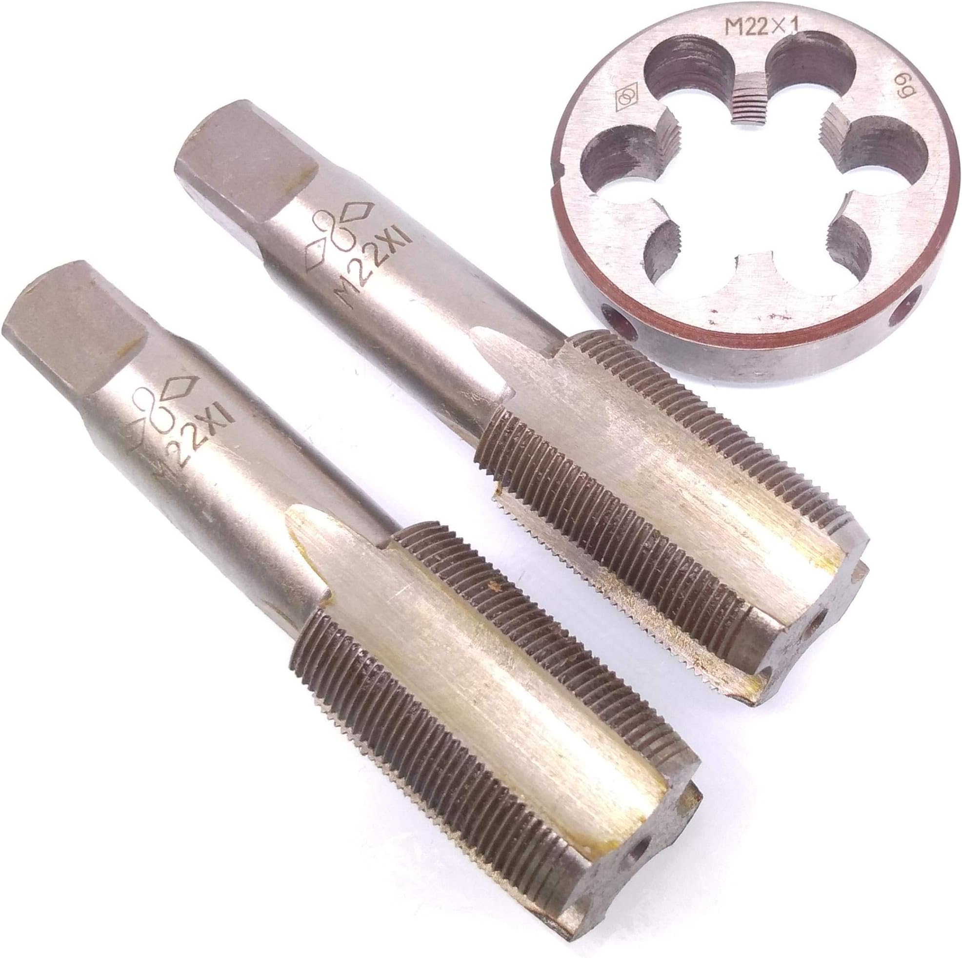 Amazon.com: HSS 22mm x 1 Metric Taper and Plug Tap Right Hand Thread ...