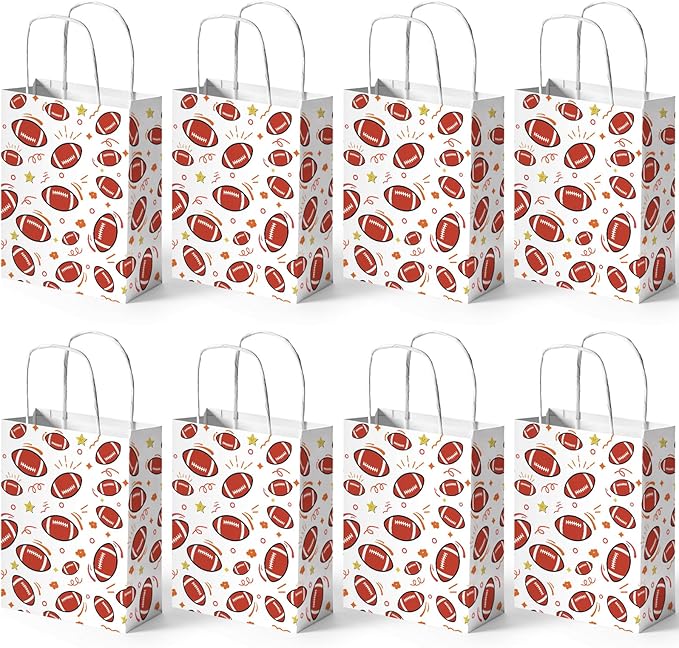 Amazon.com: Shindel 16PCS Football Gift Bags, Paper Bags with Handles ...