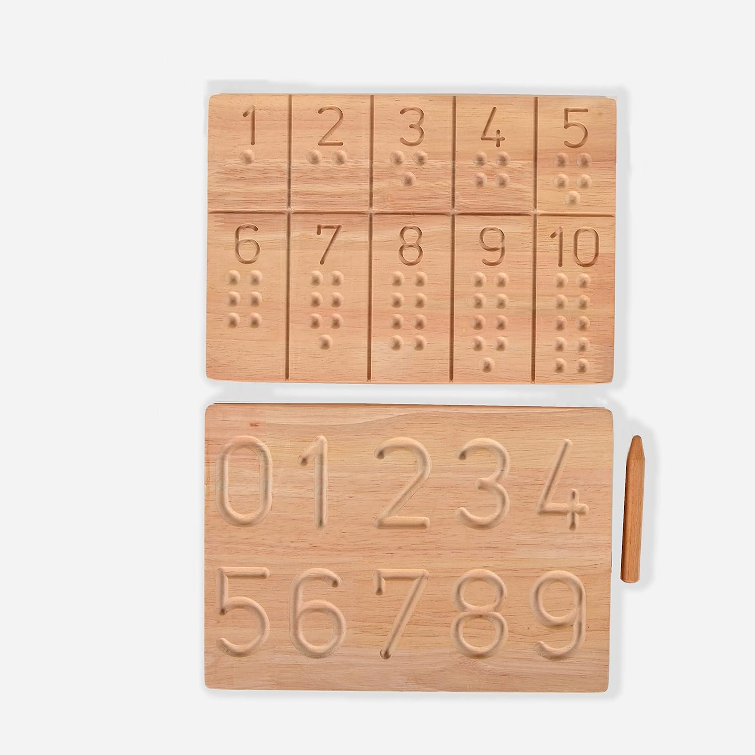 Buy 1-10 Reversible Board- Wooden Number tracing and Counting Aid Board ...