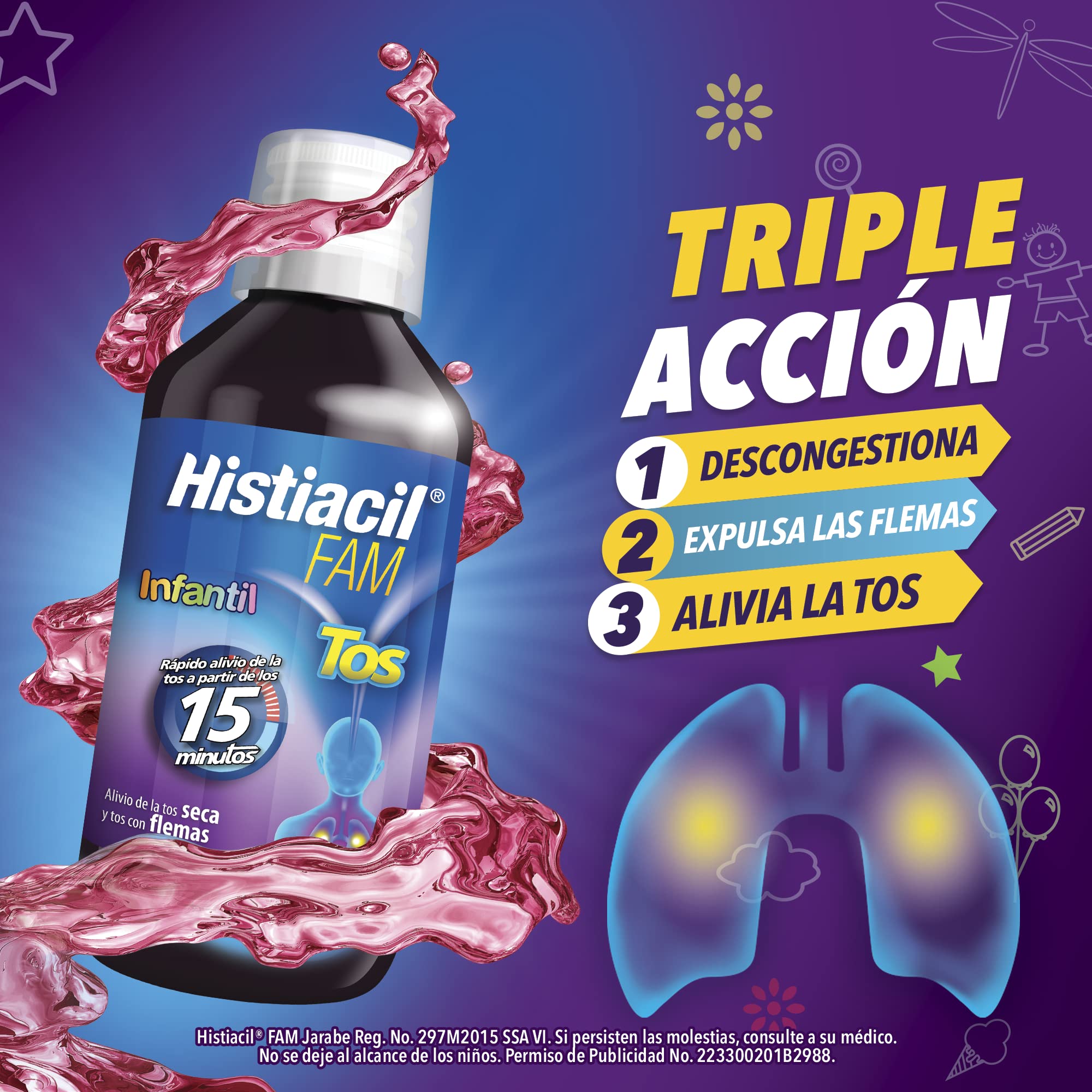 Histiacil NF Jarabe Infantil Para La Tos, 150, 49% OFF