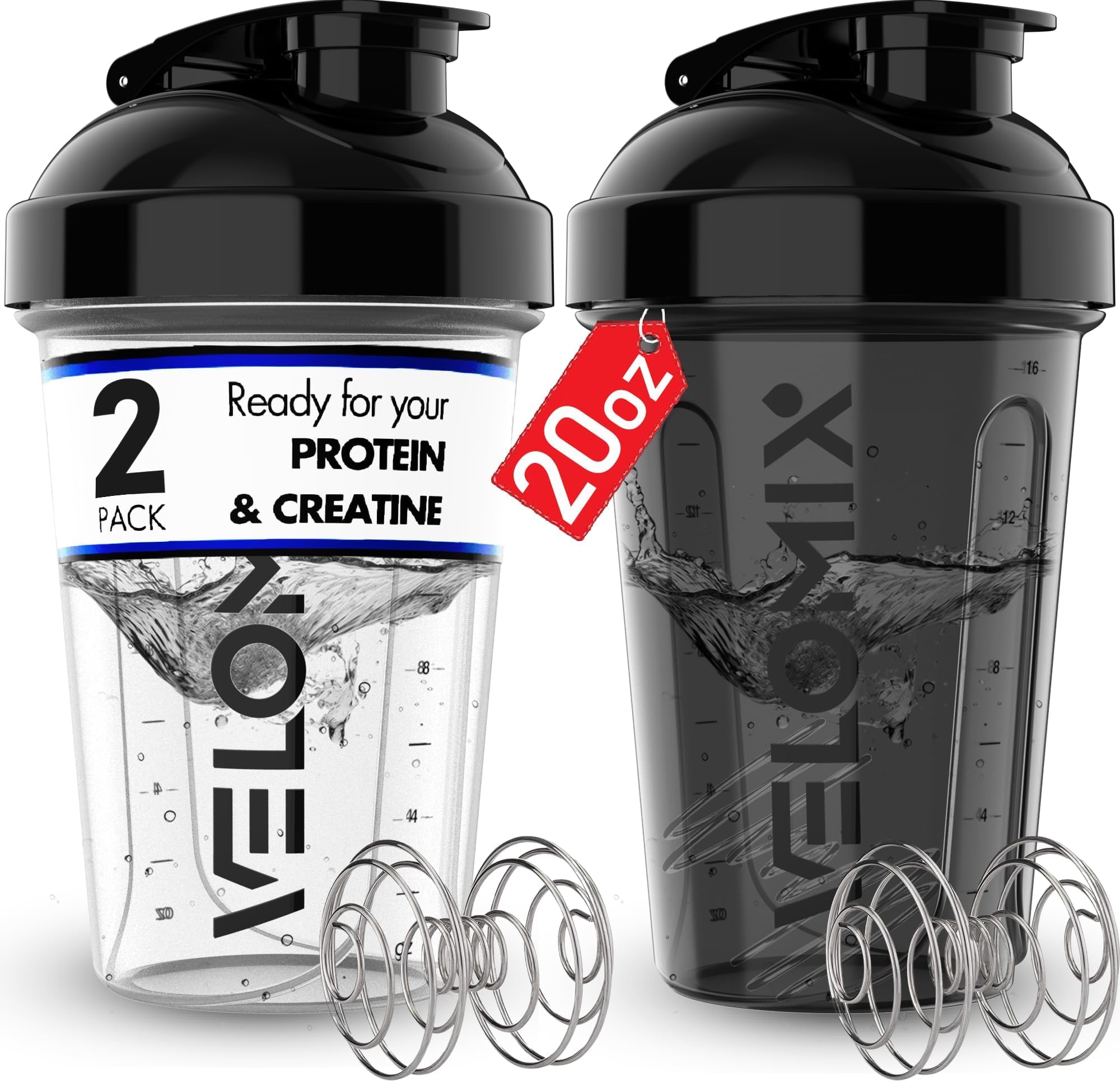 Amazon.com: Mr. Pen- Shaker Bottles for Protein Mixes, 20 oz, Shaker ...