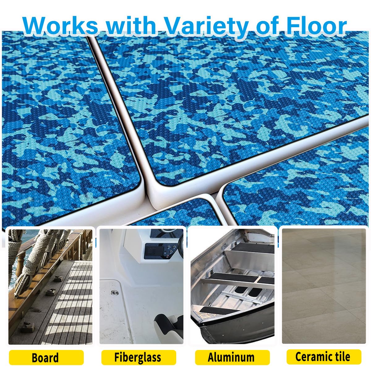 Snapklik.com : Boat Flooring EVA Foam Boat Decking, Camo Marine ...