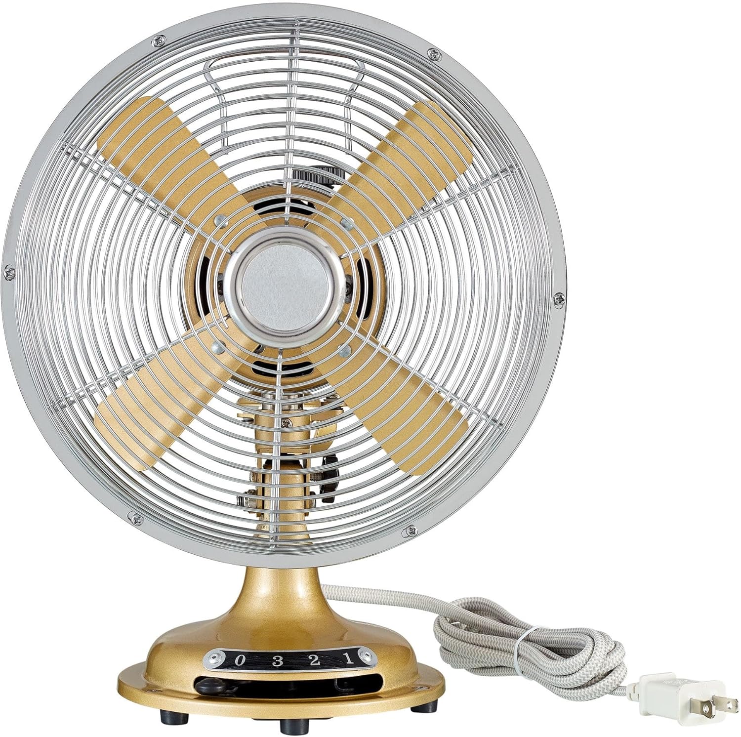 Amazon.com: OLAQLLD New 8 inch Retro 3-Speed Metal Tilted-Head ...