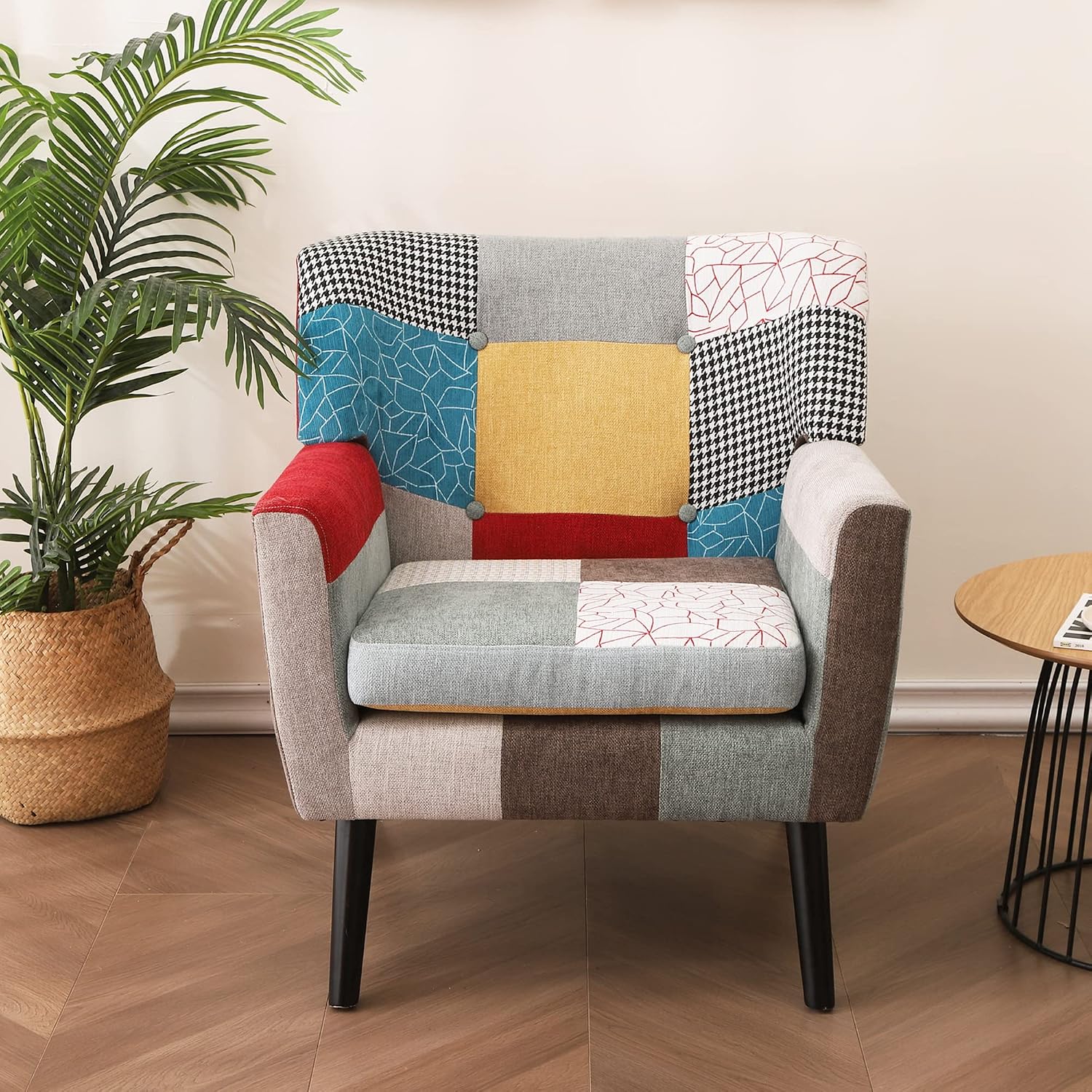 Amazon.com: HAUSHECK Modern Living Accent, Armchair with High Back ...