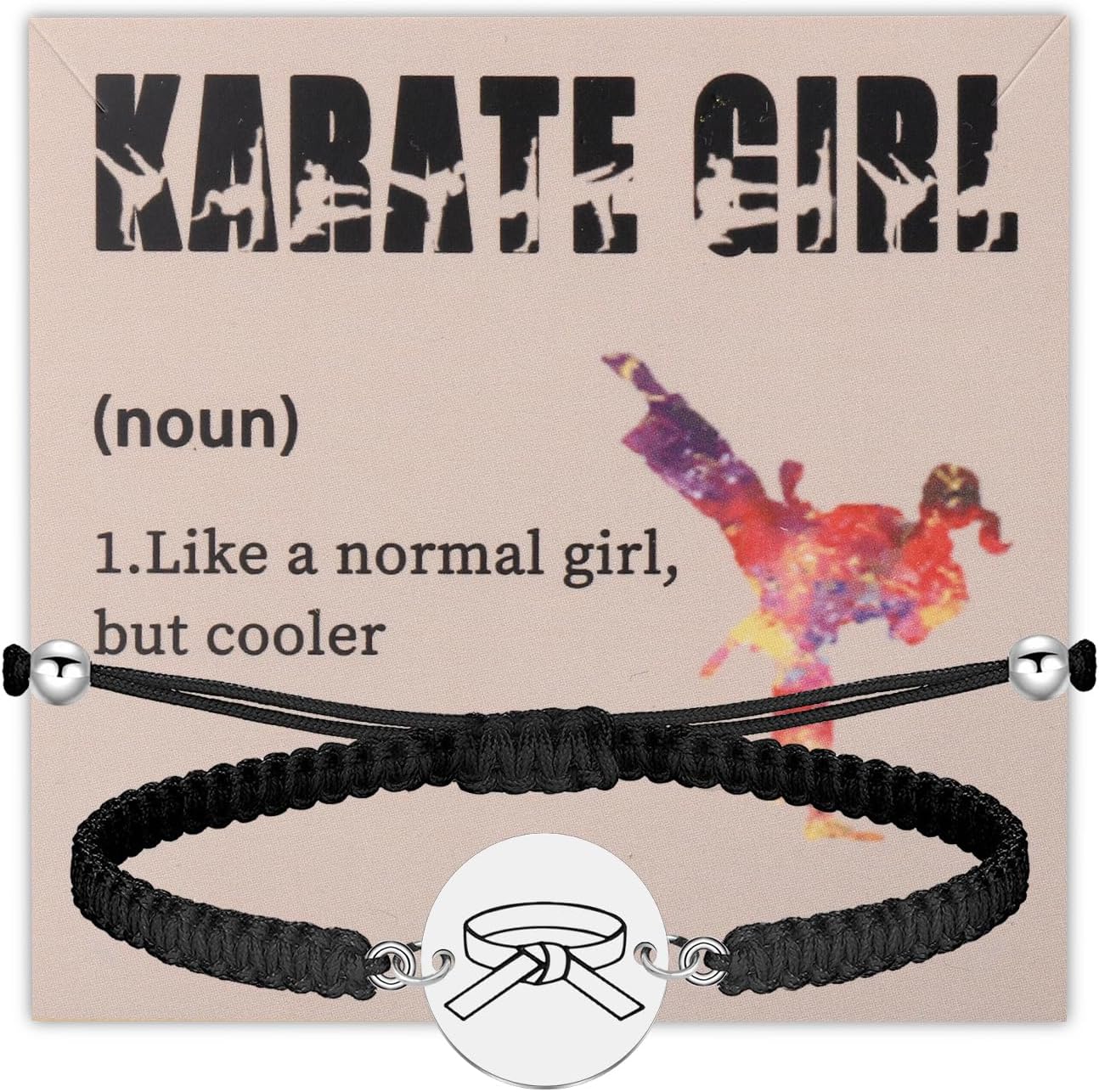 Karate Bracelet Karate Jewelry Jiu Jitsu Present Karate Themed Present ...