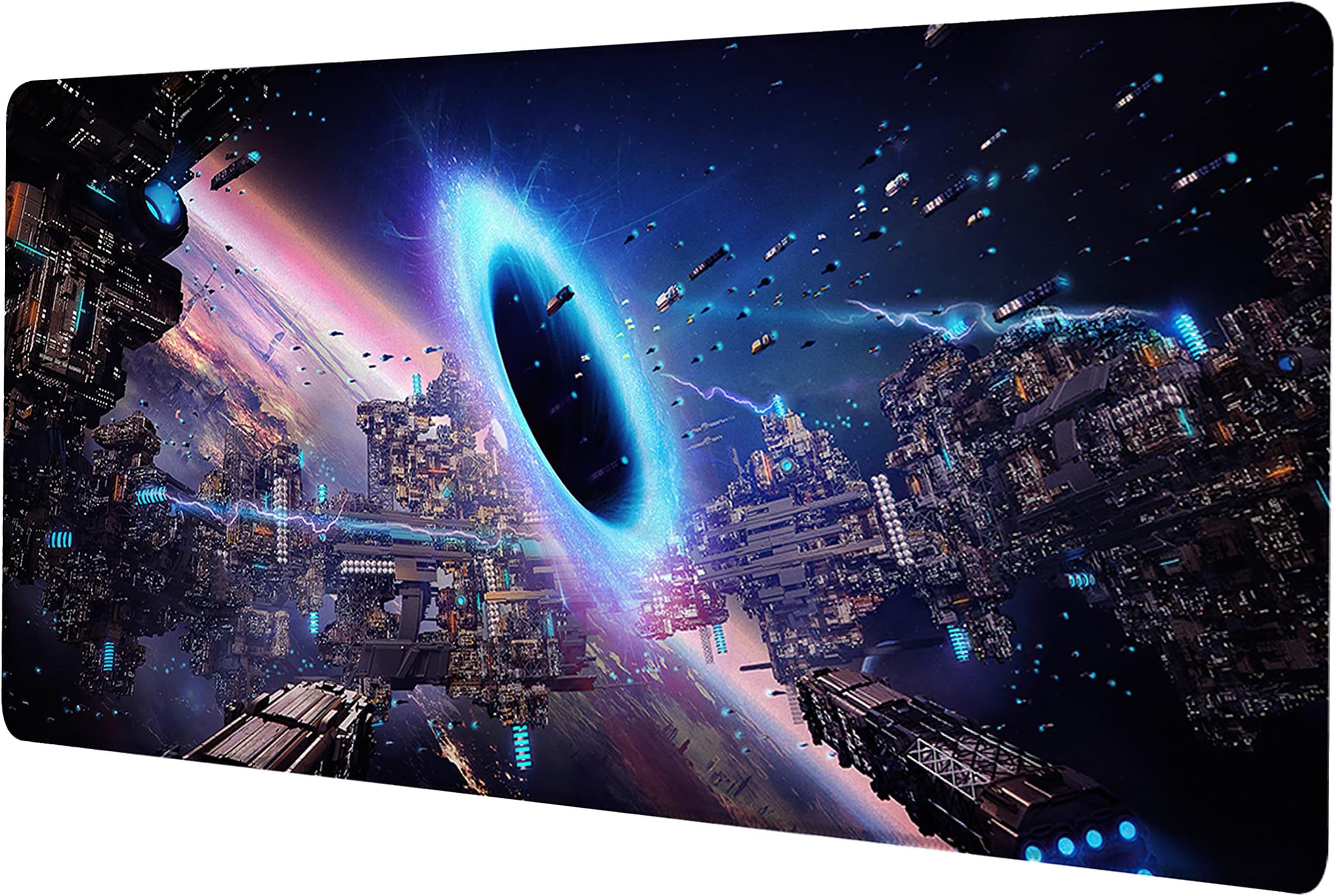 Amazon.com: Desk Pad Space Halo Universe Mouse pad Space War Sci-Fi ...