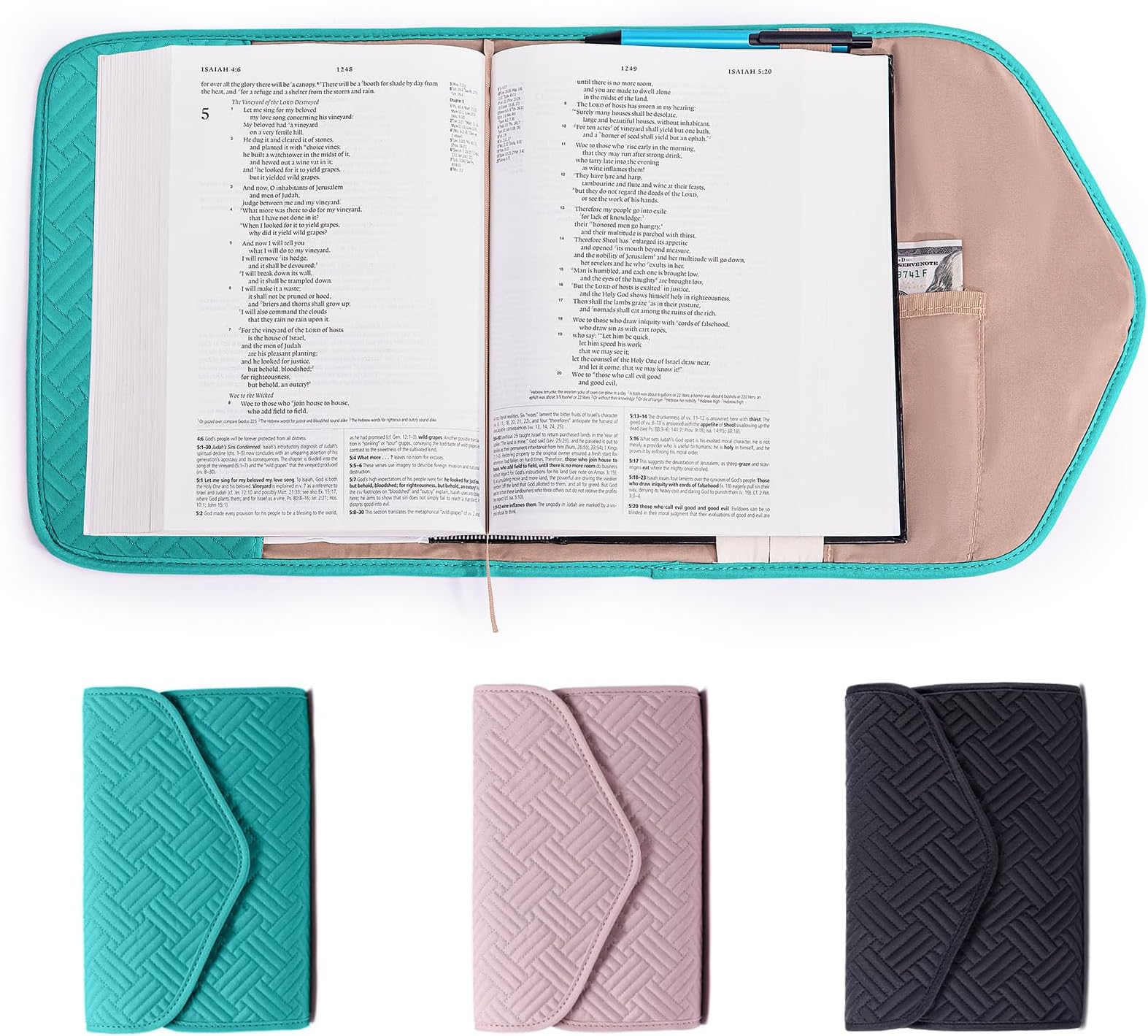 Amazon.com: APLUFINE Reusable Book Cover with Magnet Closure ...