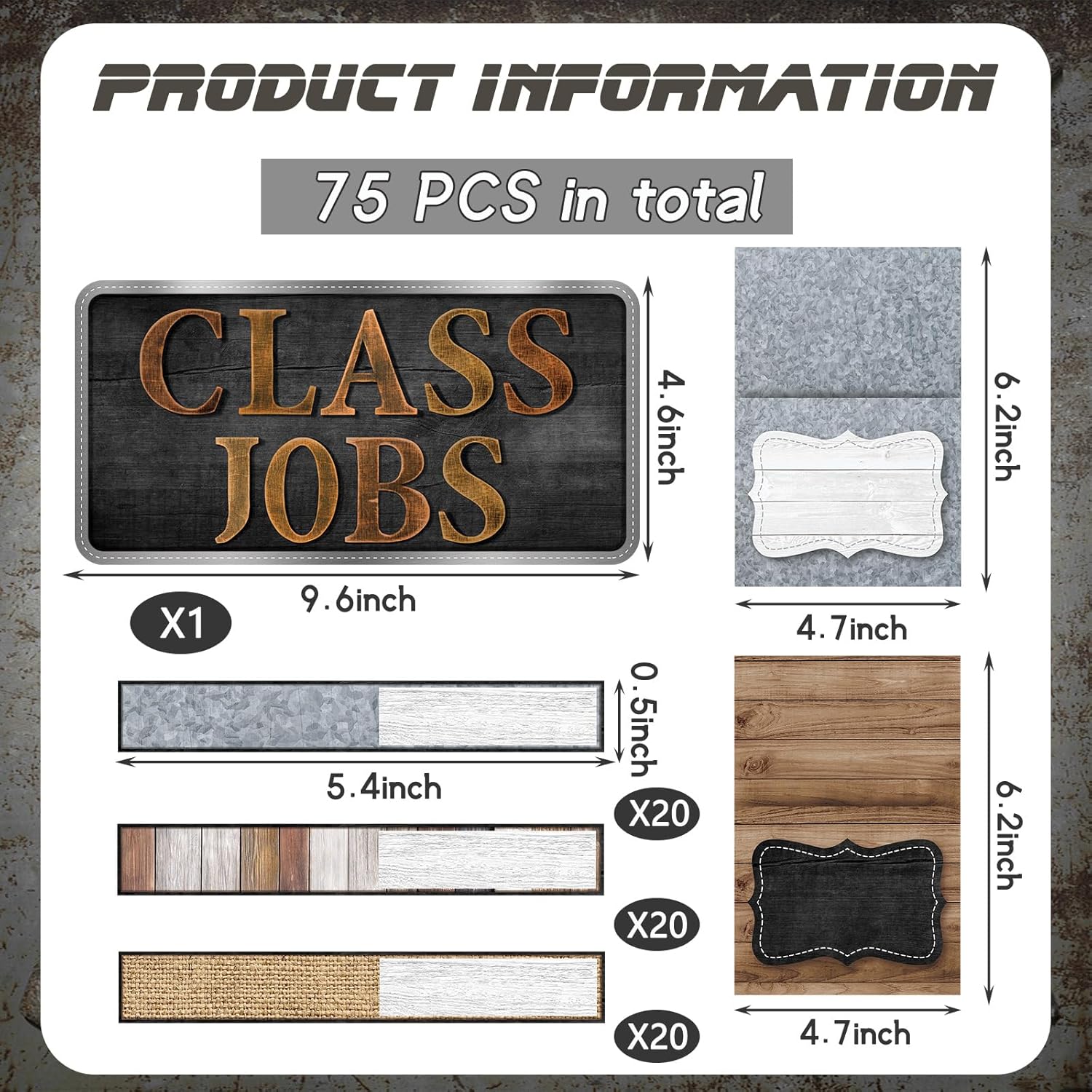 Zonon Class Jobs – Tablón de anuncios colorido para trabajos de clase ...