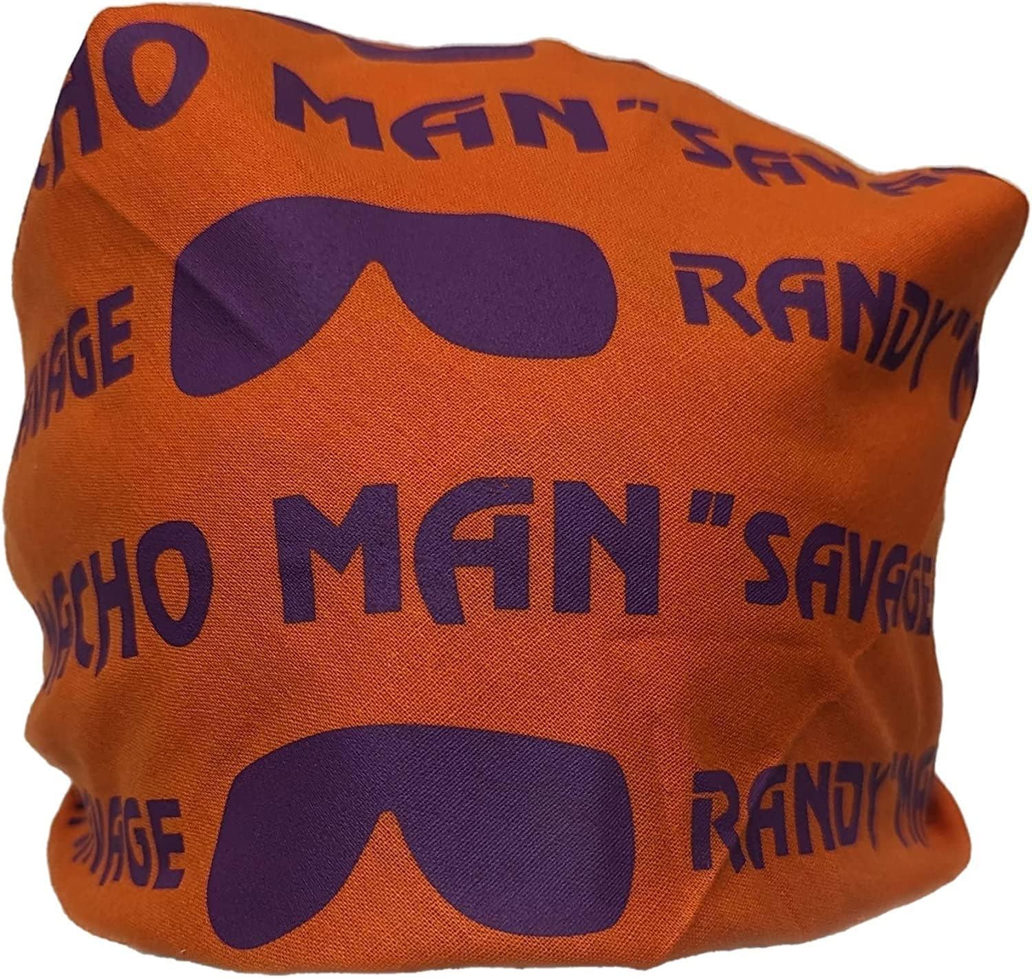 Amazon.com: Macho Man Randy Savage Orange Print Costume Bandana ...