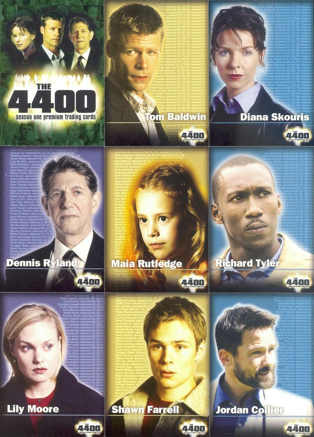 THE 4400 SEASON 1 2006 INKWORKS COMPLETE BASE CARD SET OF 72 at Amazon's Entertainment ...