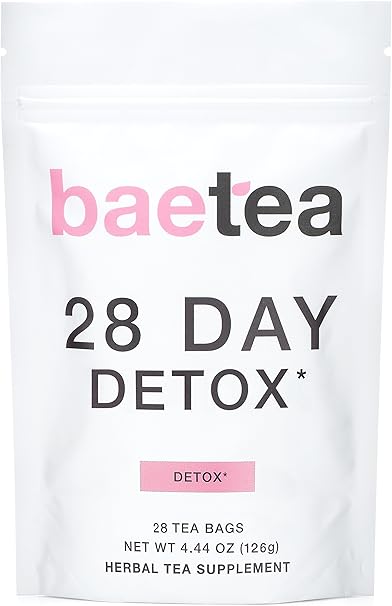 Amazon.com: Baetea 28-Day Teatox Gentle Herbal Detox Tea with Green Tea ...