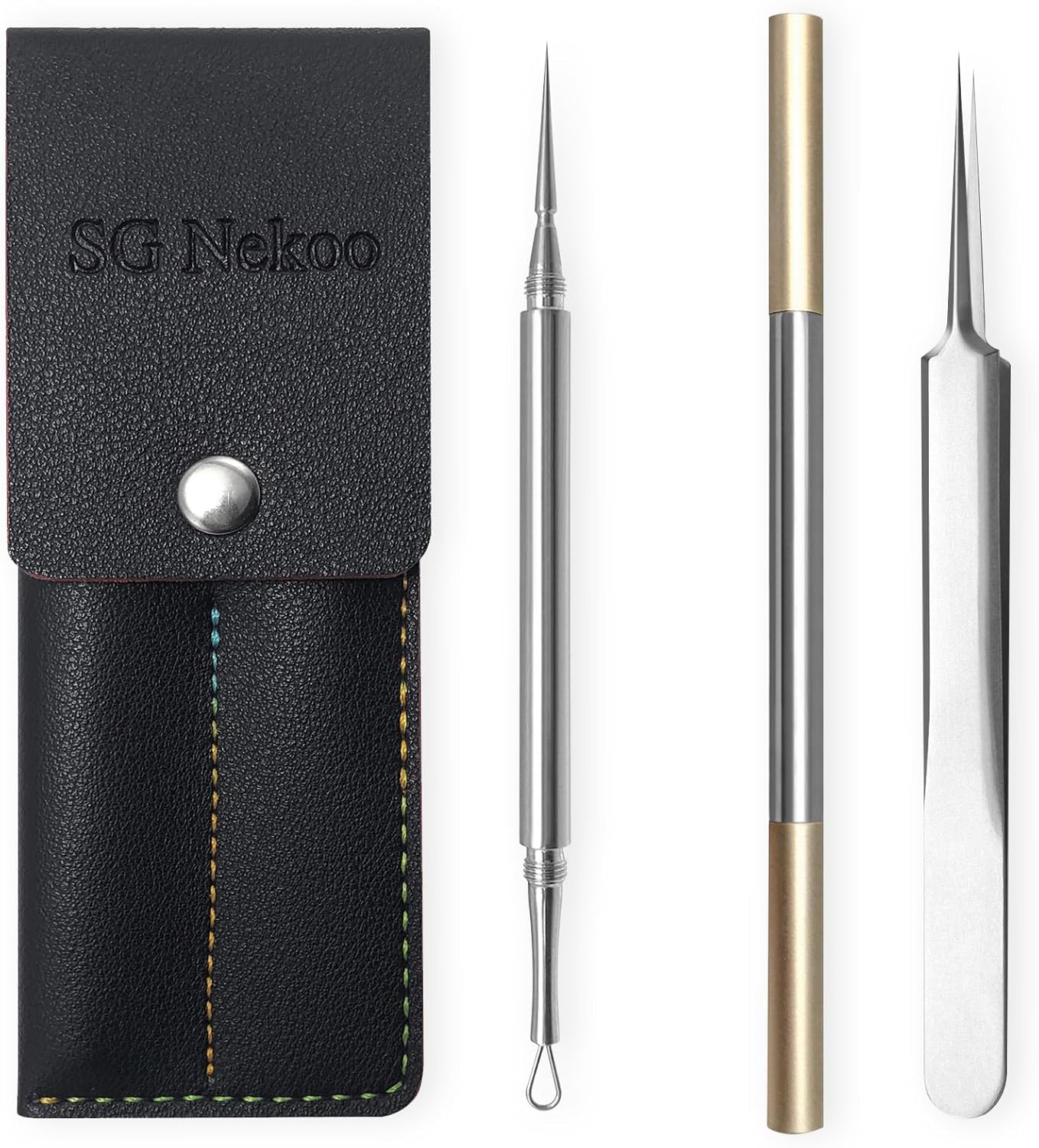 SG Nekoo Professional Facial Milia Removal Tool and Whitehead Extractor ...