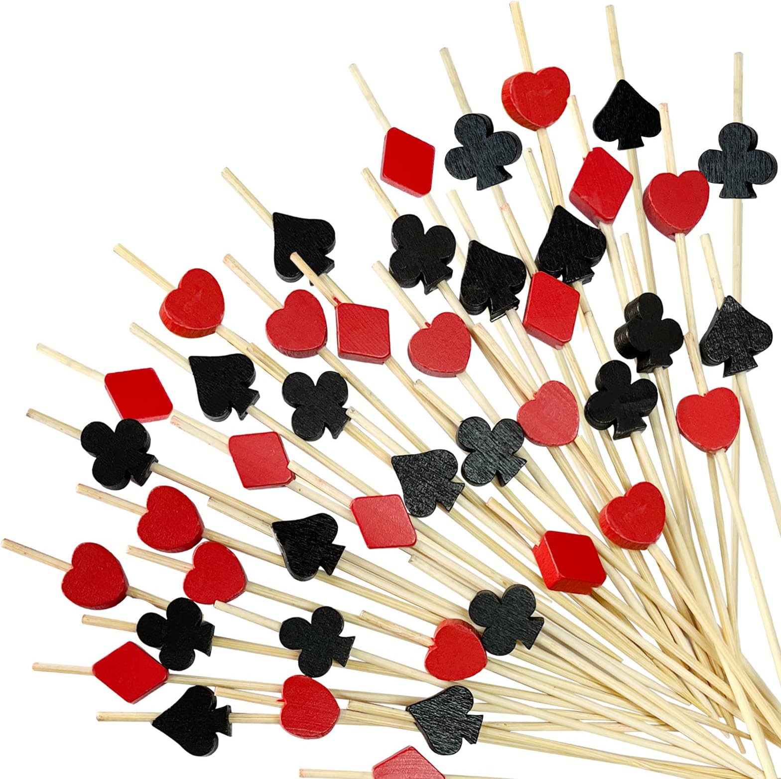 Amazon.com | Aemygo 300 Pcs Casino Cocktail Toothpicks, Bamboo ...