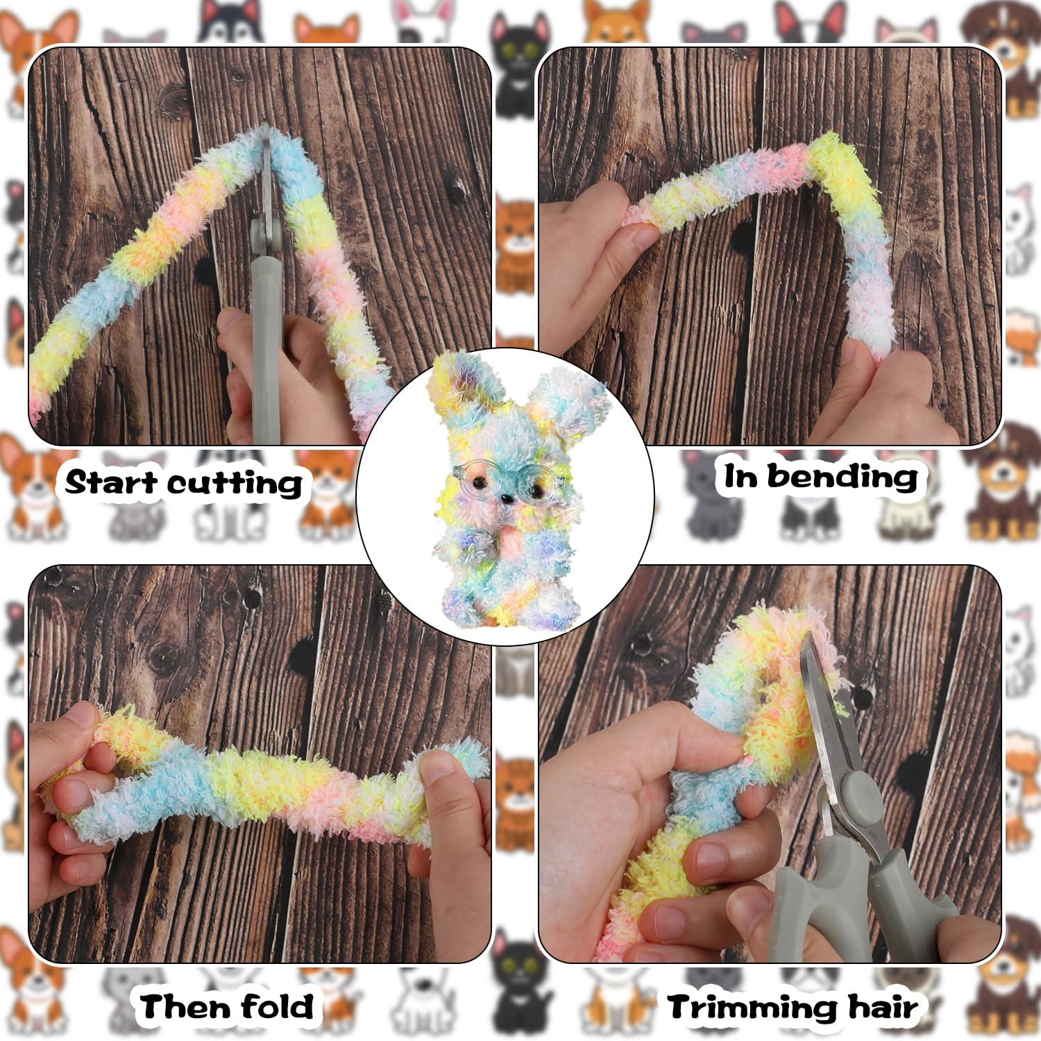 Snapklik.com : Extra Thick Pipe Cleaners,12 PCS 6 Colors Jumbo Pipe ...