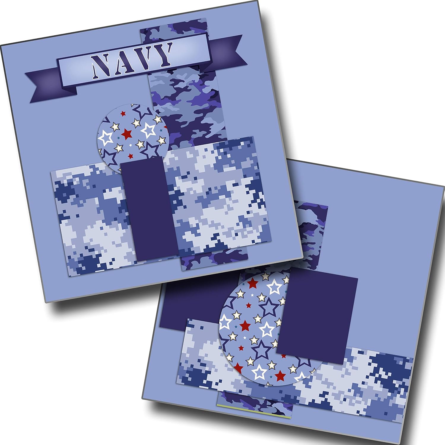 Amazon.com: Navy NPM - Military - Premade Scrapbook Pages - EZ Layout 4893